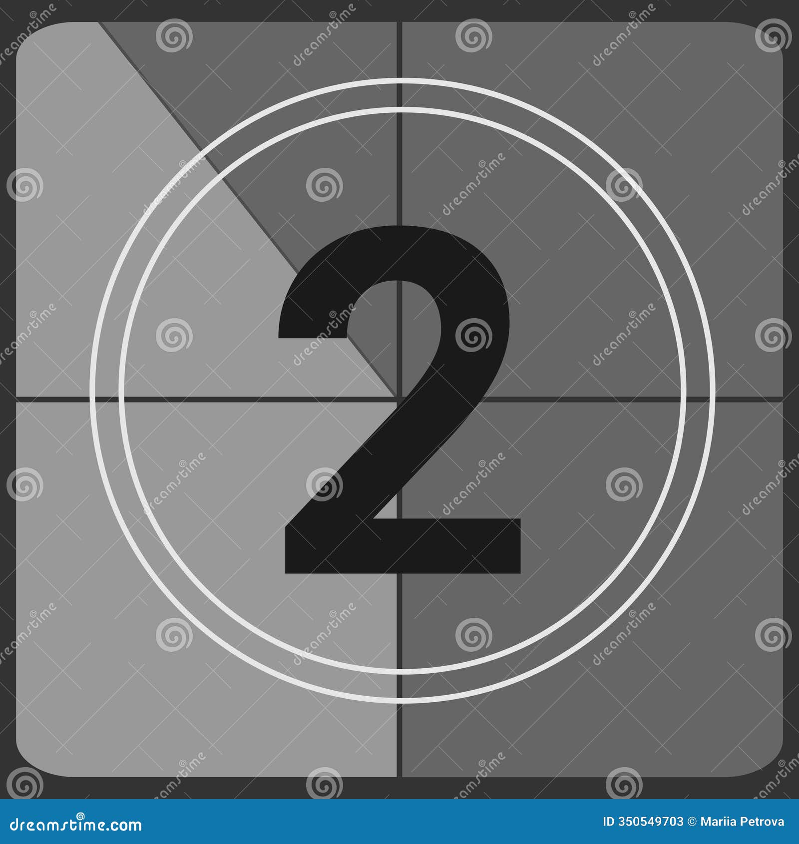 Retro Cinema Countdown Background. Movie Timer Counter Stock ...