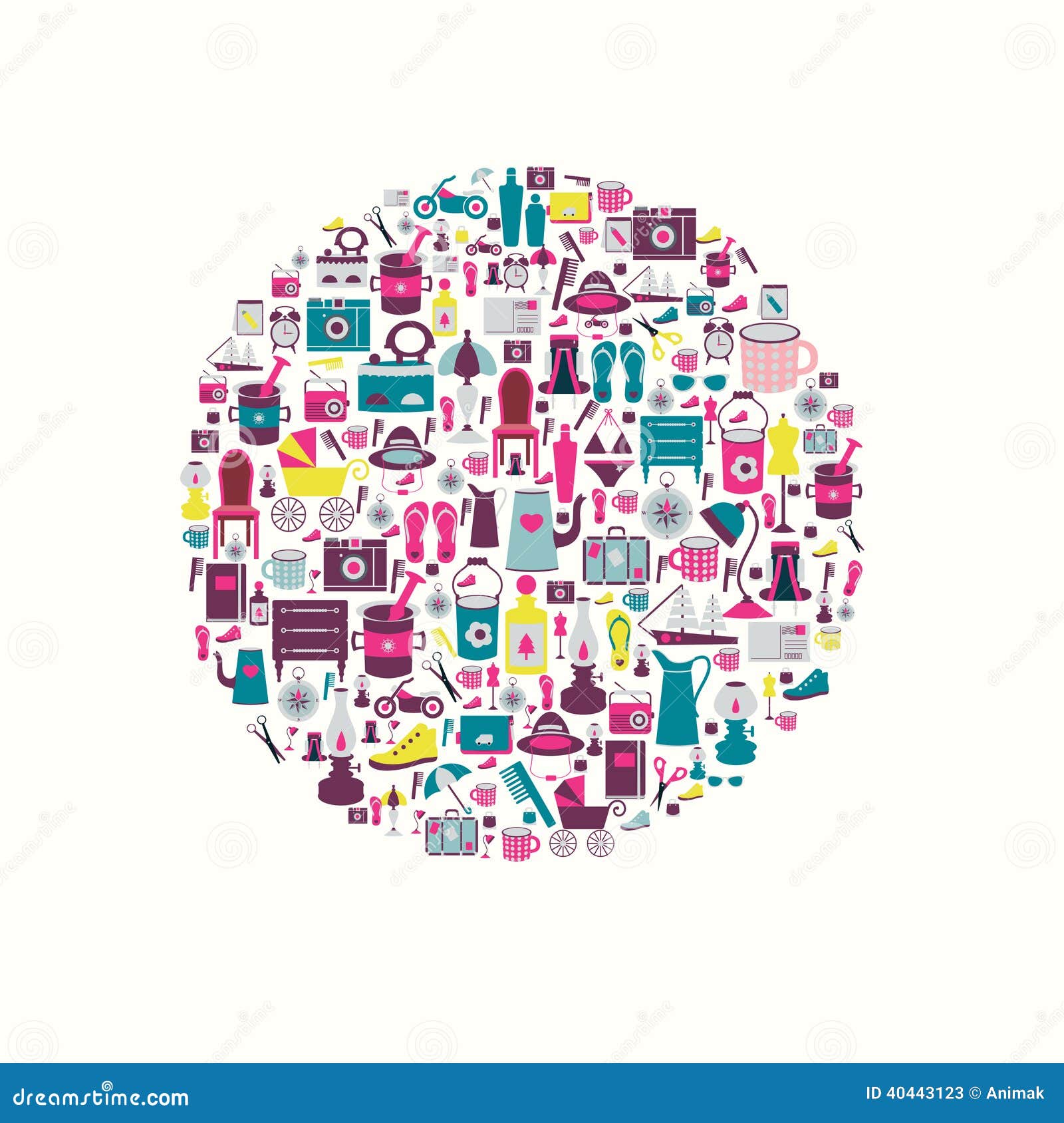 Collection Flat Icon Stock Illustrations – 759,709 Collection Flat Icon ...