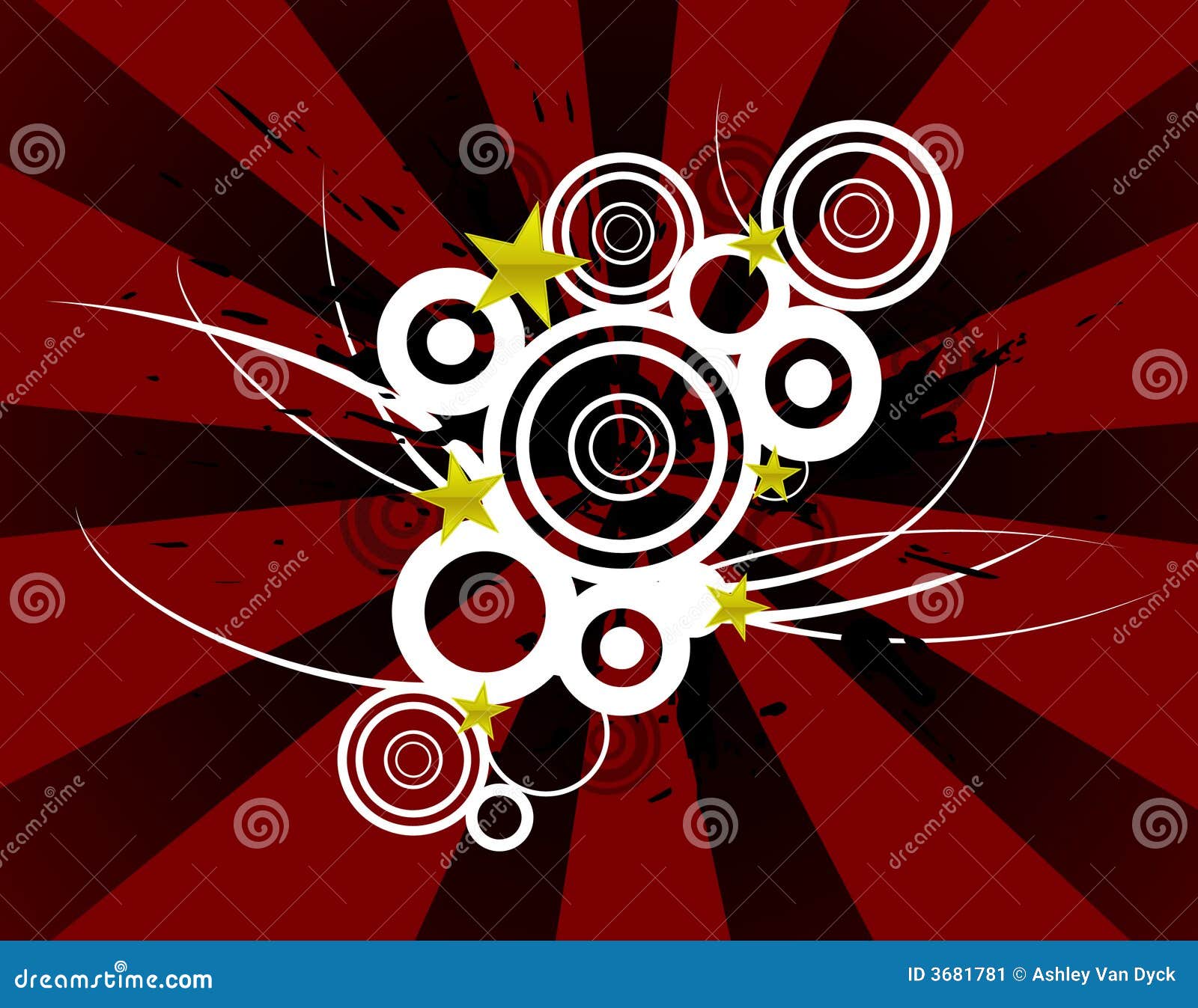 Retro circle pattern stock illustration. Illustration of white - 3681781