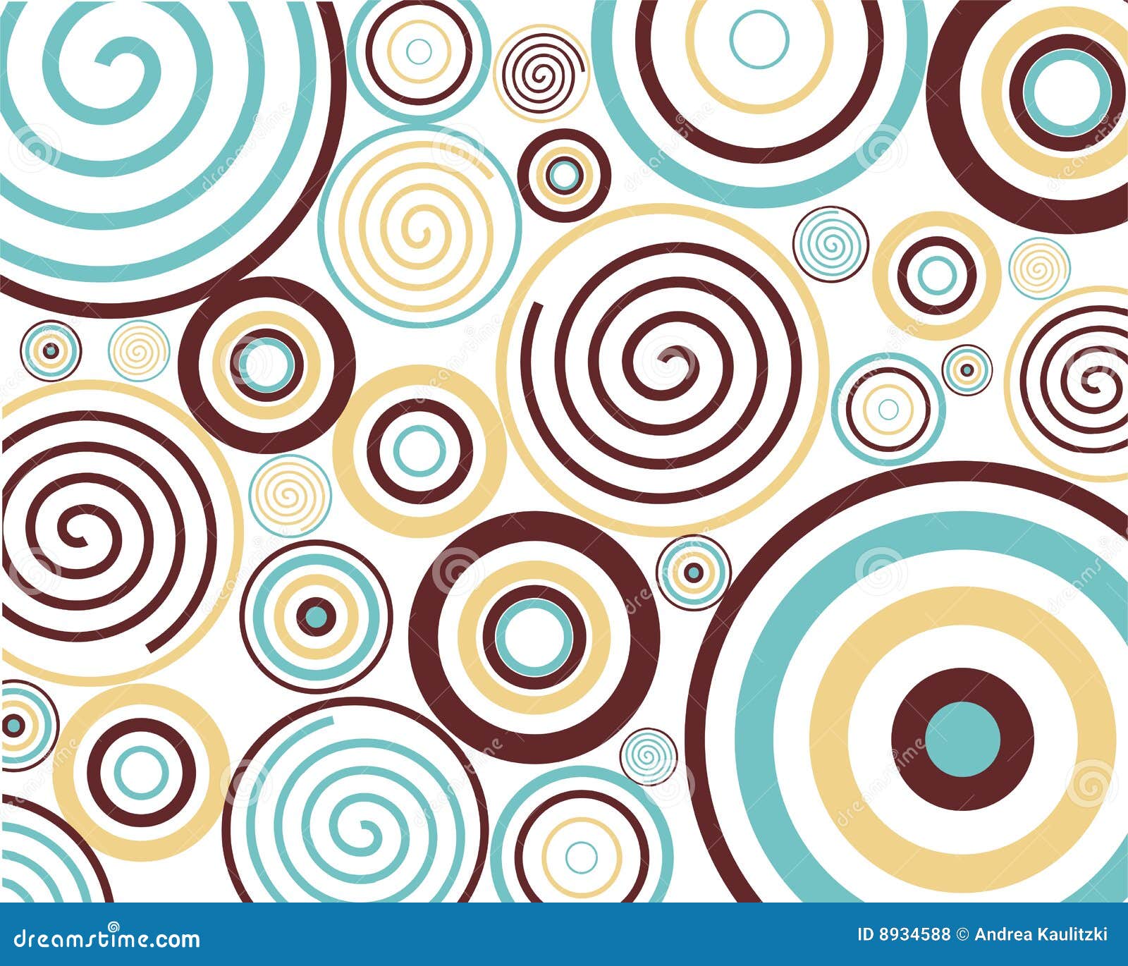 Retro circle pattern stock vector. Illustration of brown - 8934588
