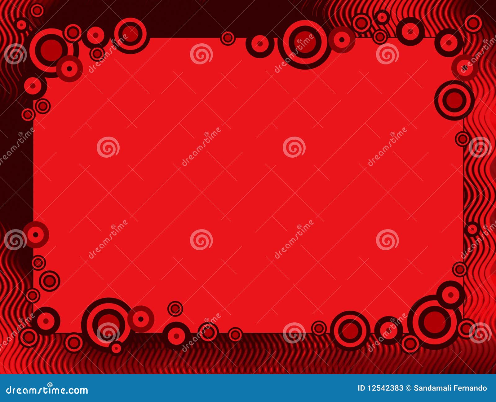 Red Circles Border Frame Outline Vector | CartoonDealer.com #89008570