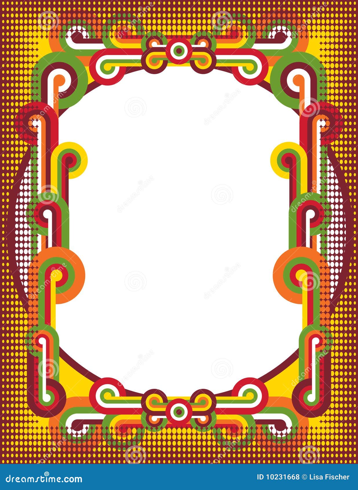 Retro Circles Frame stock vector. Illustration of vintage - 10231668