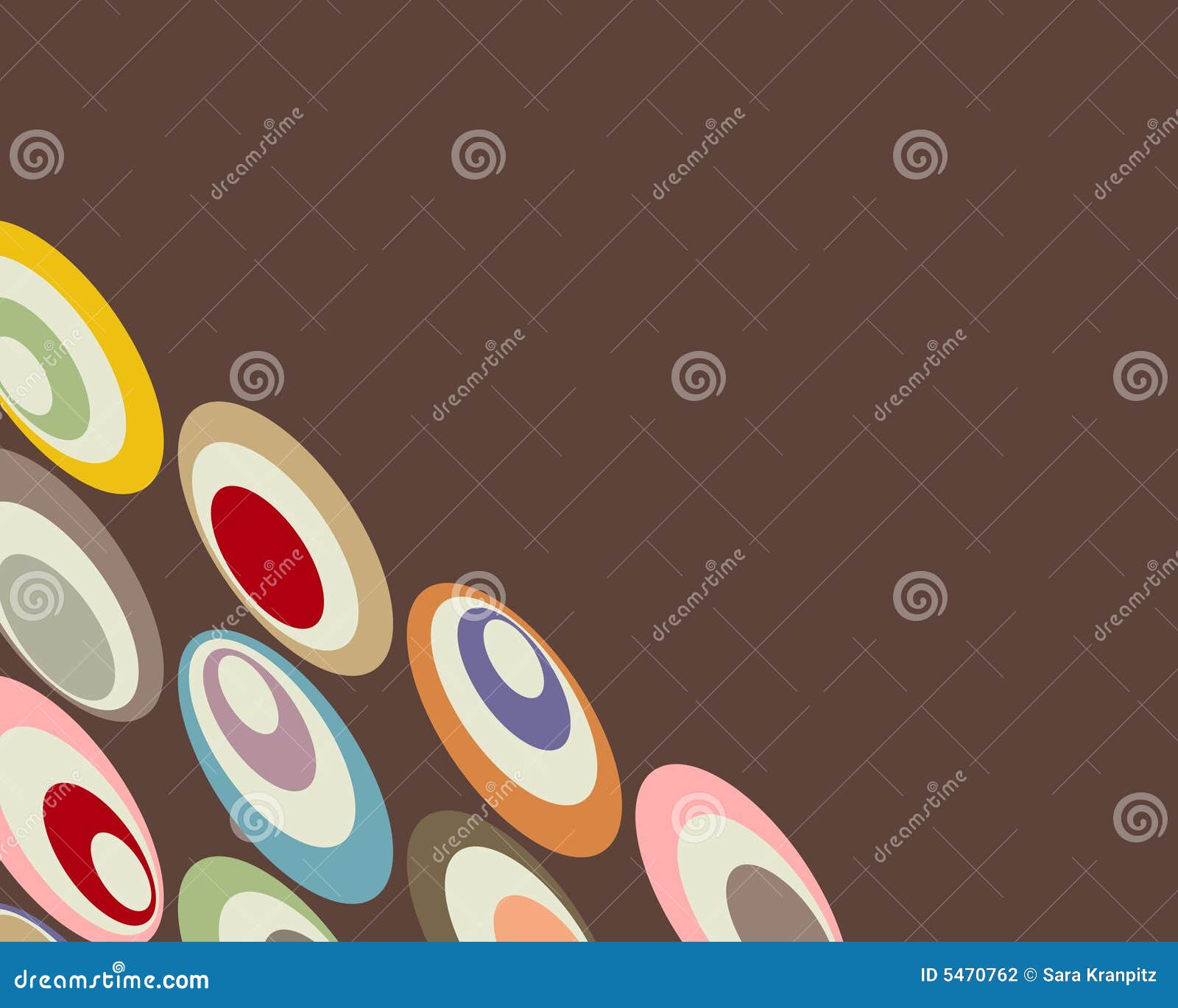 Retro Circles Graphic Design Stock Illustration - Illustration of brown ...