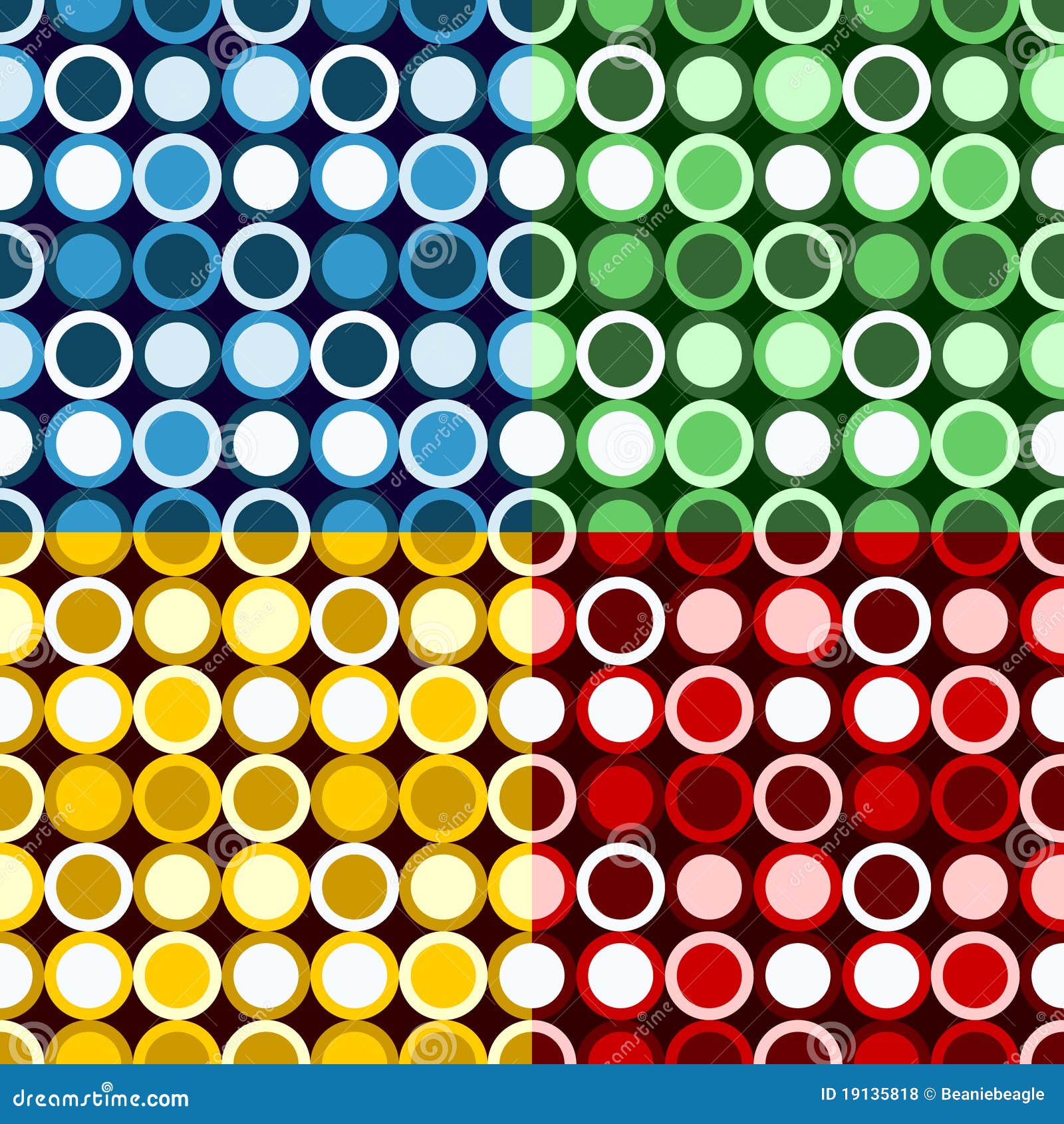 Retro Circles Pattern stock vector. Illustration of wallpaper - 19135818