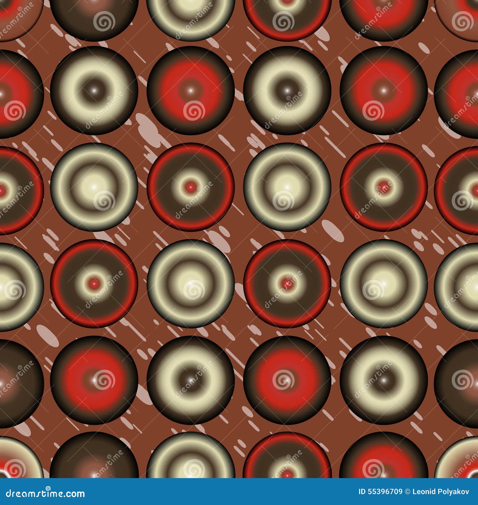 Retro Circles Pattern Colorful Abstract Background Stock Vector ...