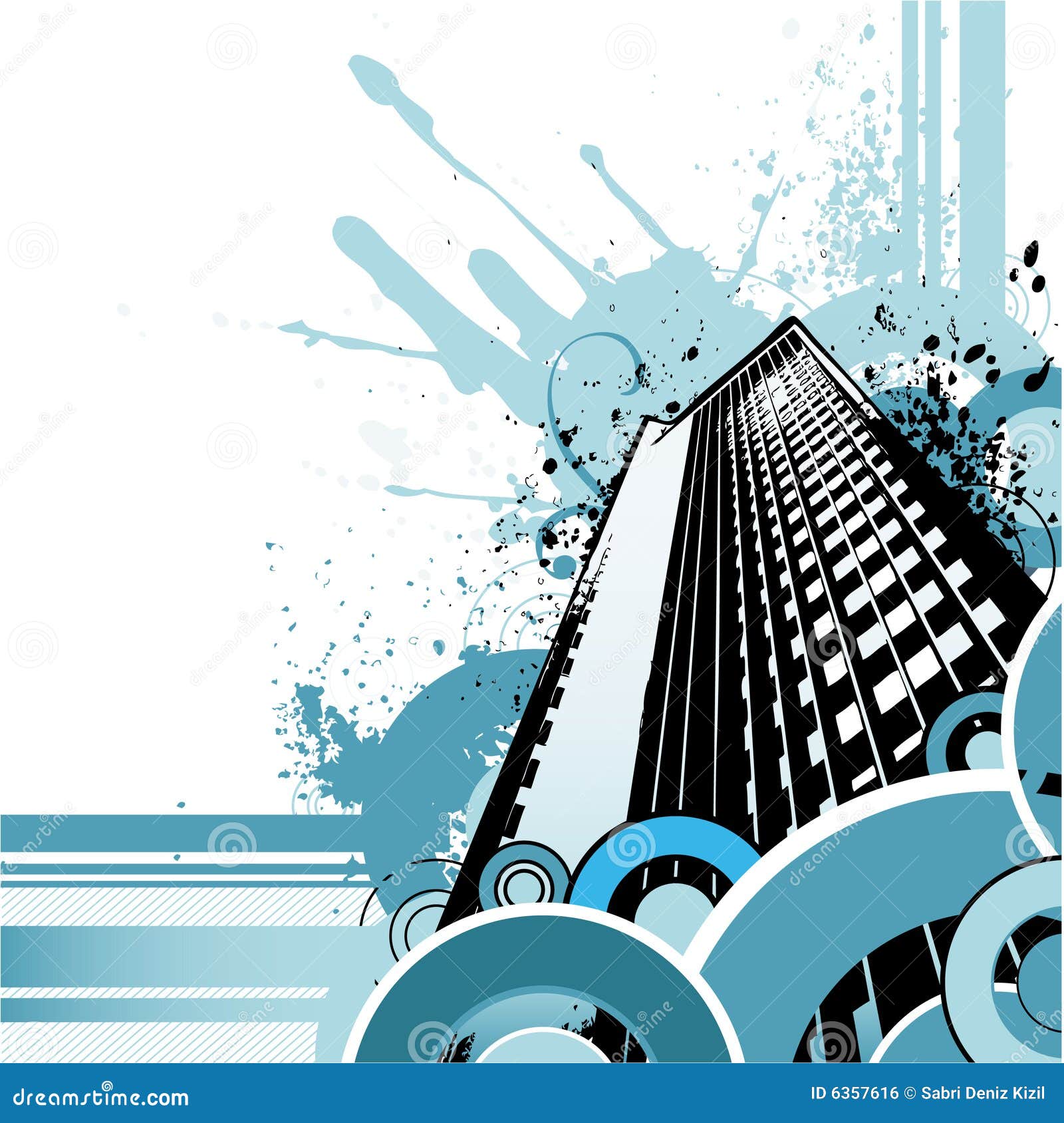 Retro city vector stock vector. Illustration of creative - 6357616