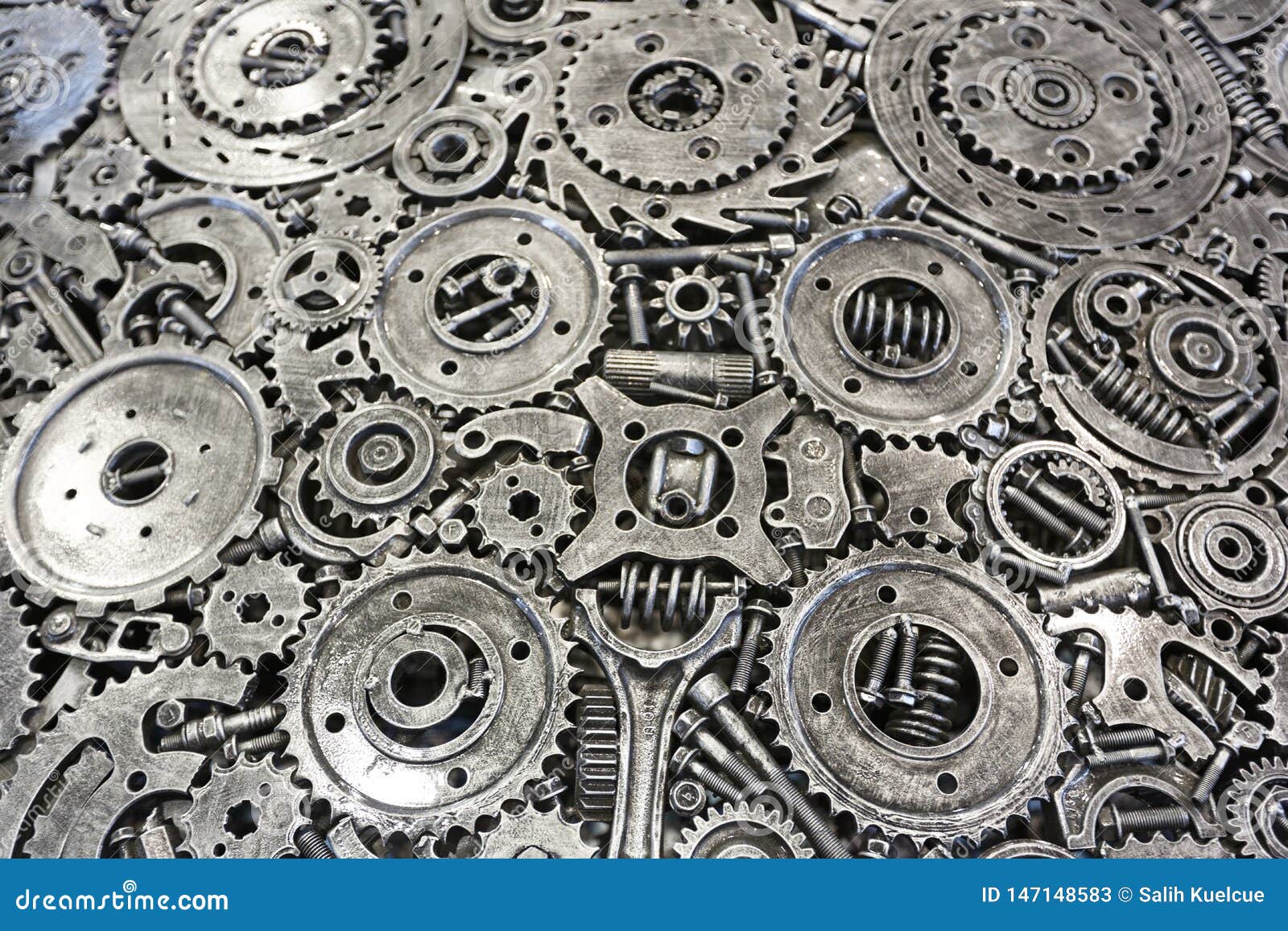 Metal Gears Welded Together Editorial Stock Photo - Image of retro ...