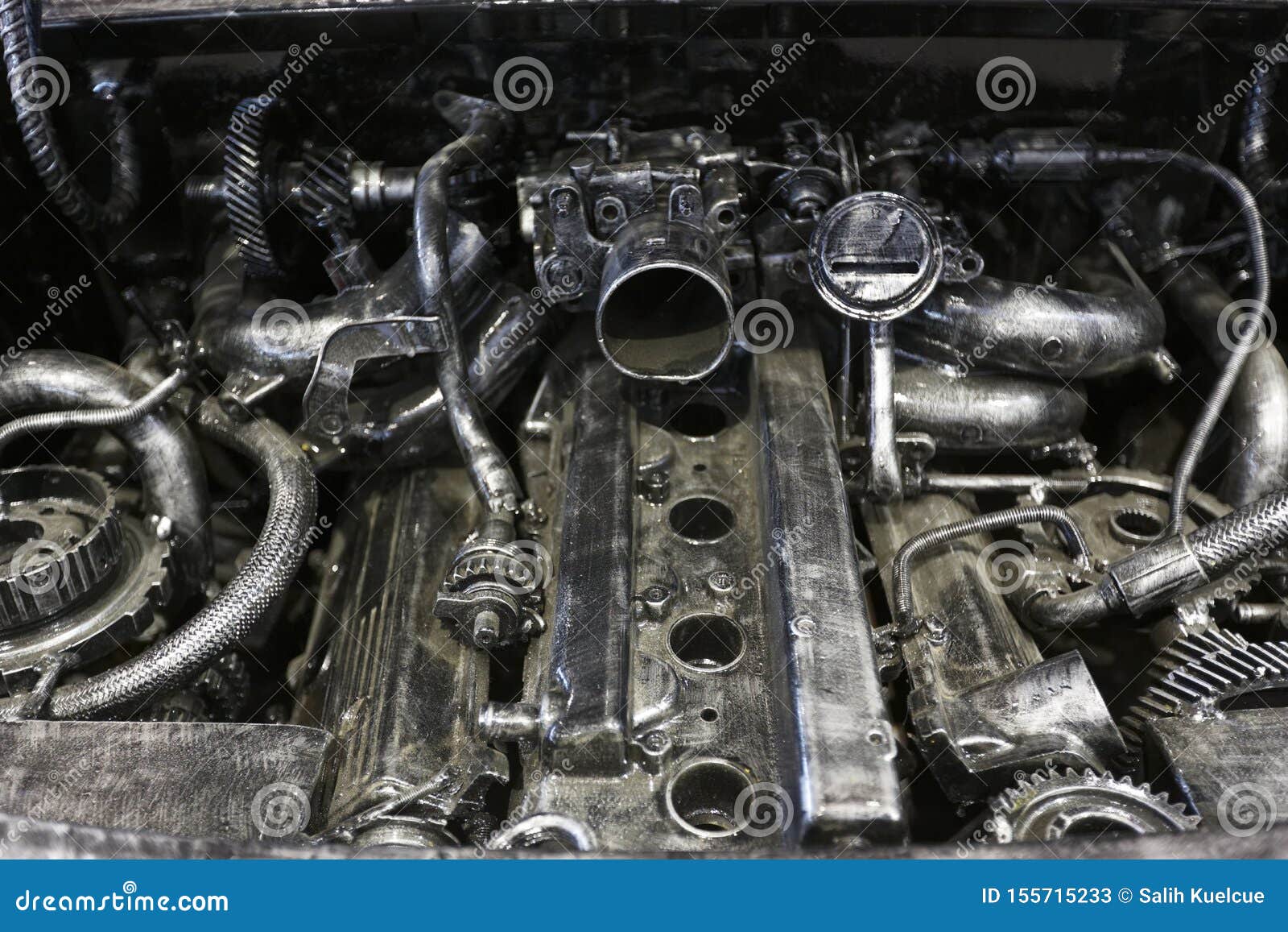 Old Disused Defective Car Engine Stock Image - Image of circle, parts ...