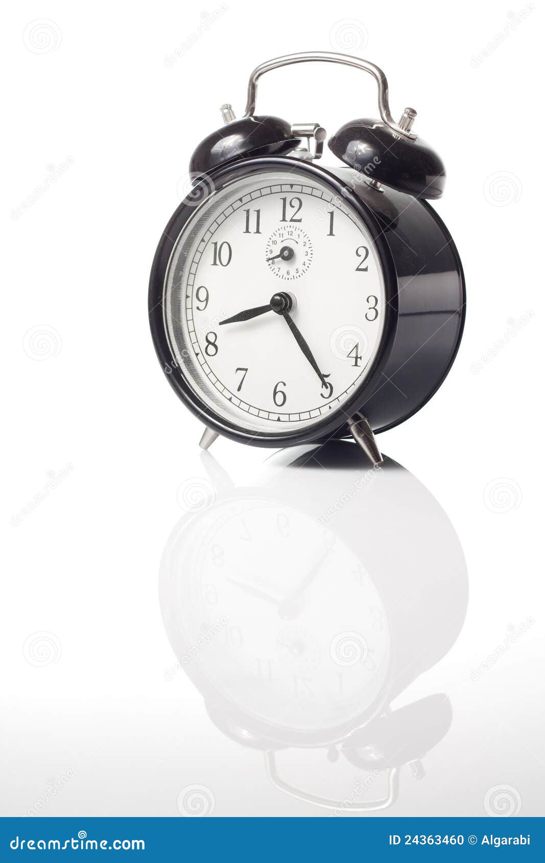 Retro clock stock photo. Image of alarm, hour, hammer - 24363460