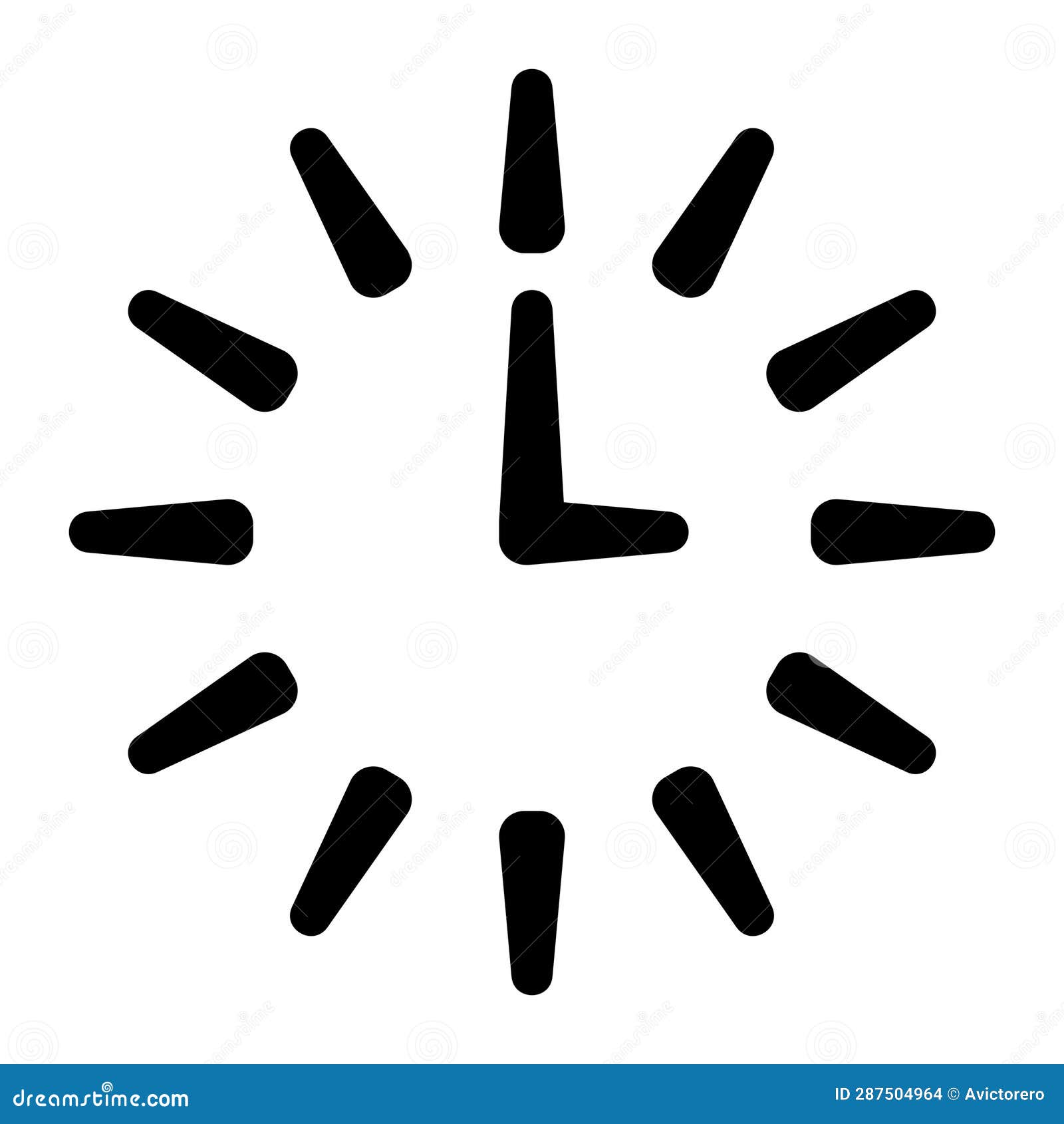 Retro clock icon symbol stock vector. Illustration of design - 287504964