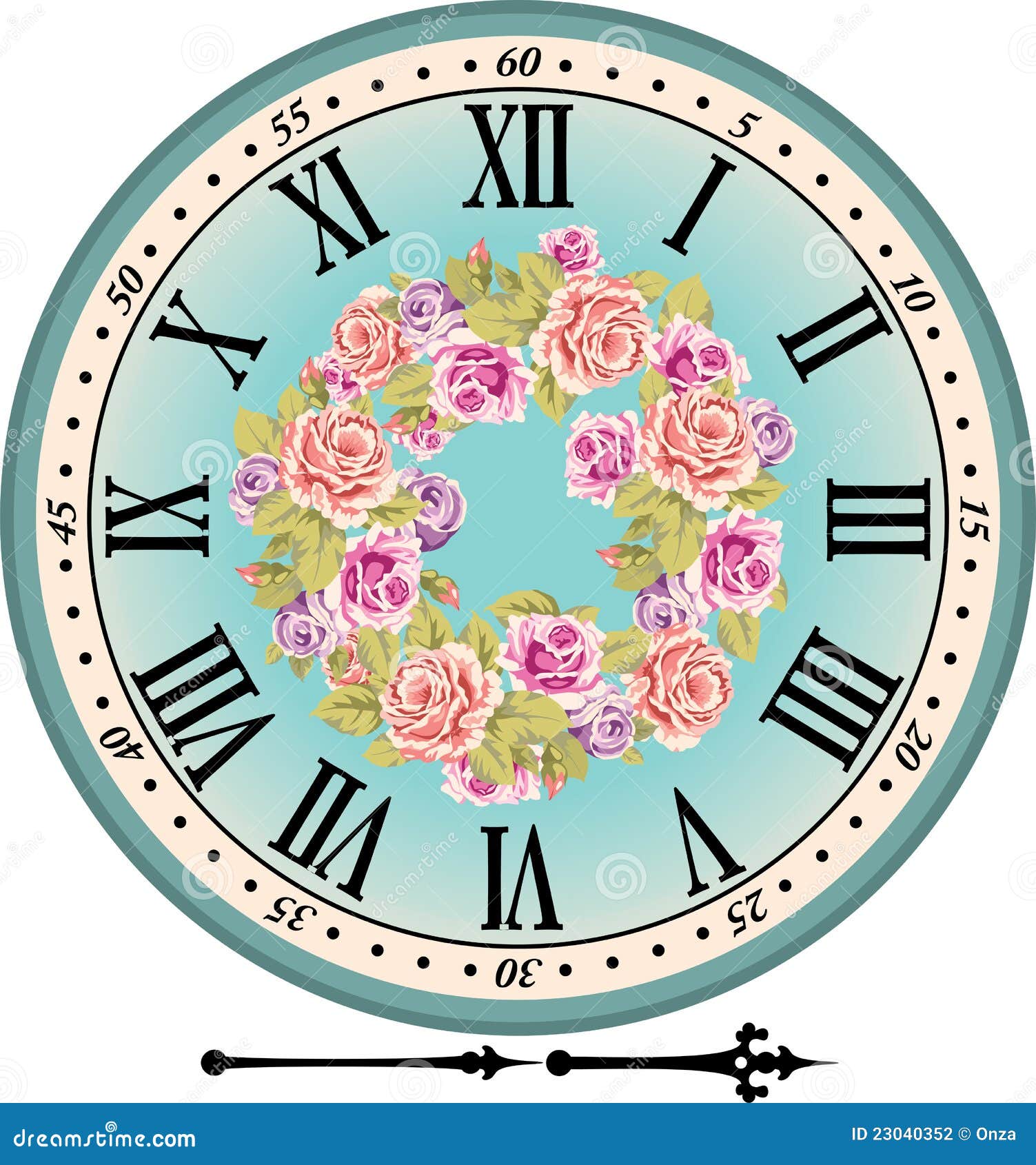 Retro Clock Vector Illustration | CartoonDealer.com #39962840