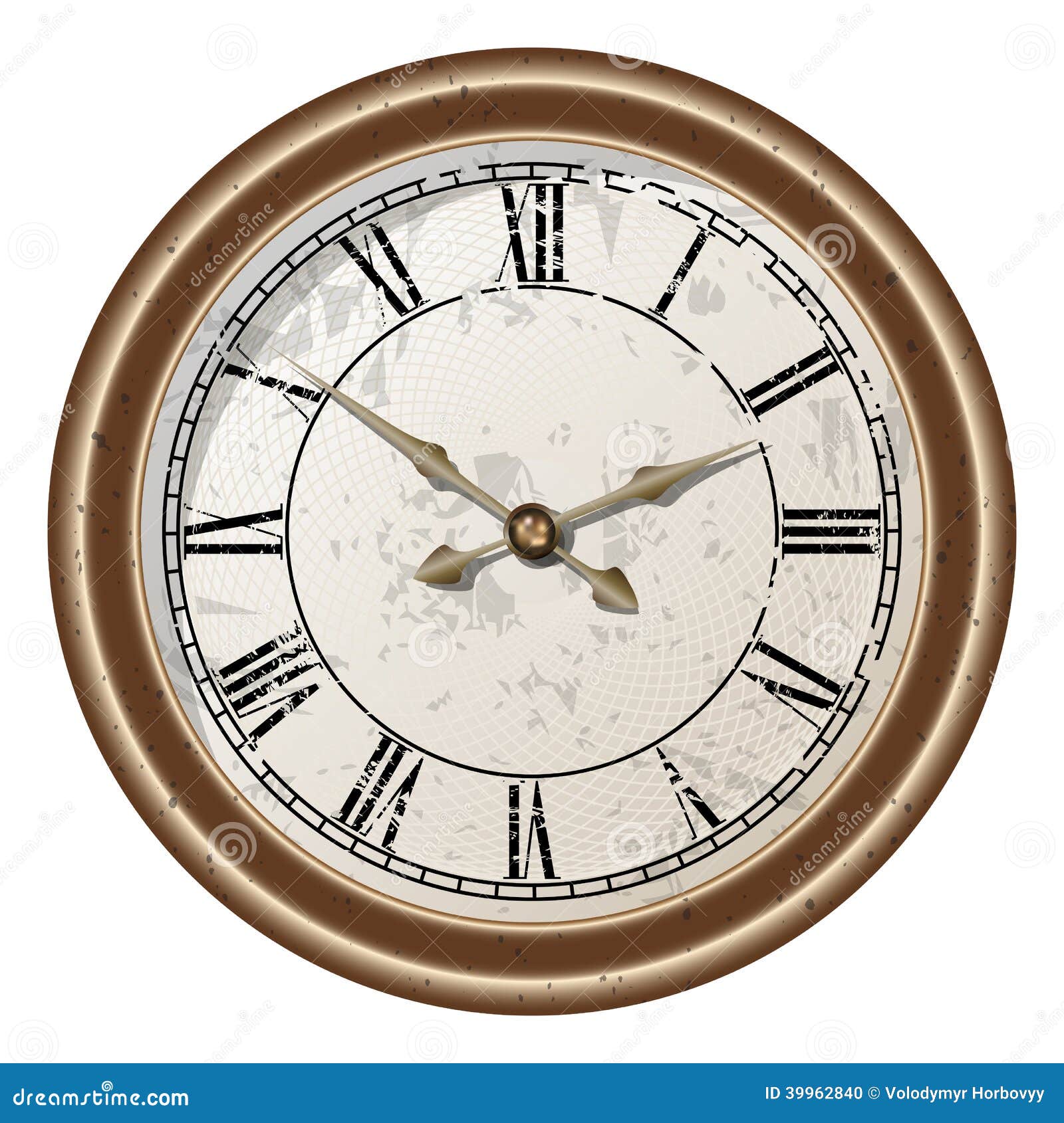 Retro clock stock vector. Illustration of chronometer - 39962840