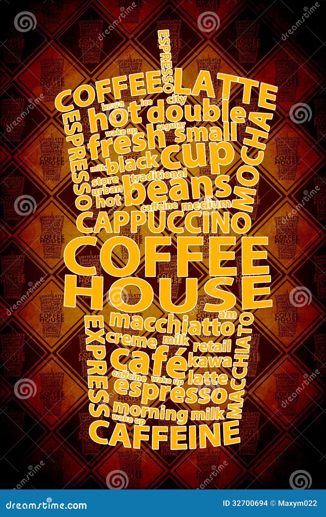 Retro Coffee Ad Background stock photo. Image of board - 32700694