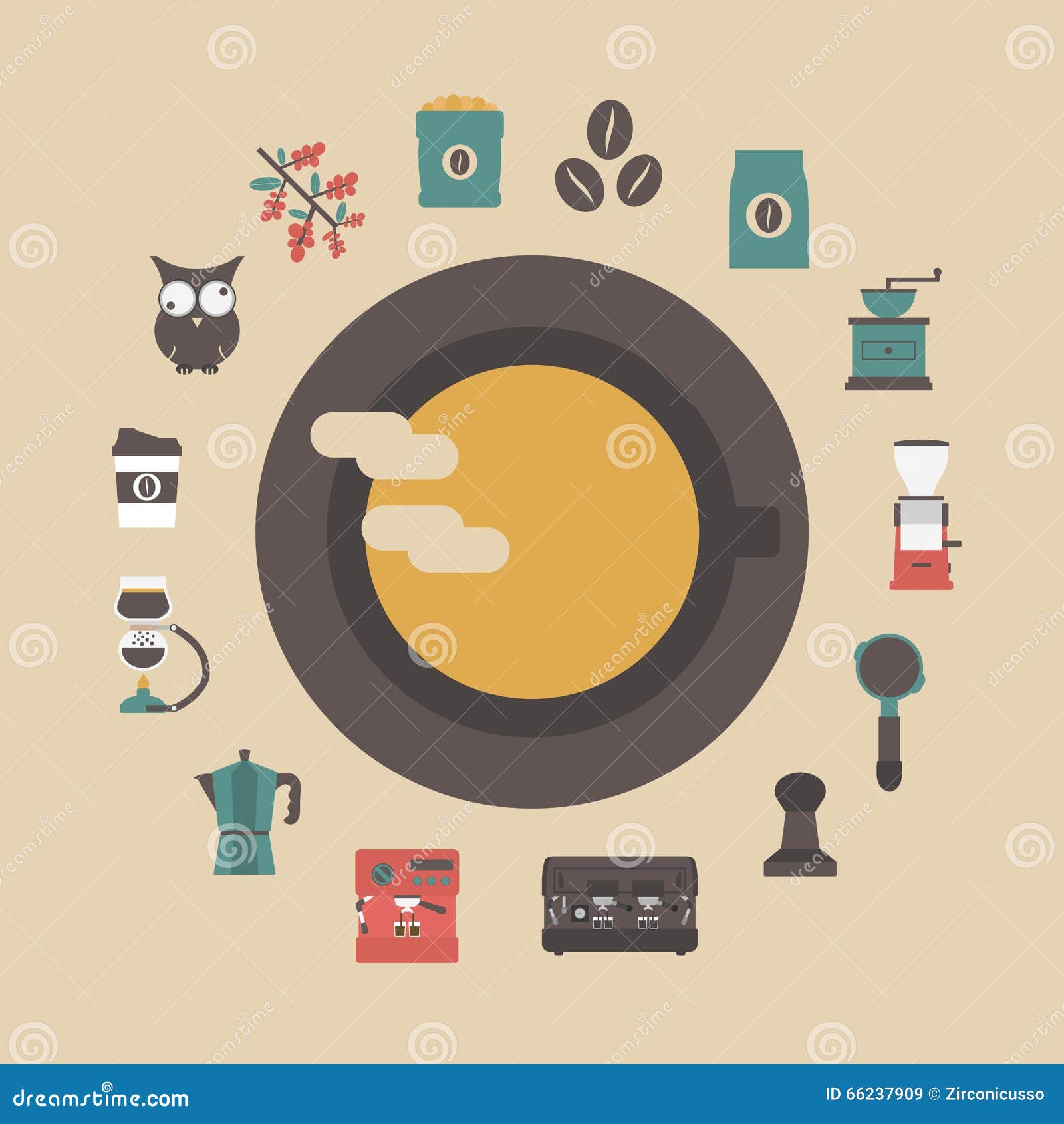 Retro coffee icon stock vector. Illustration of espresso - 66237909