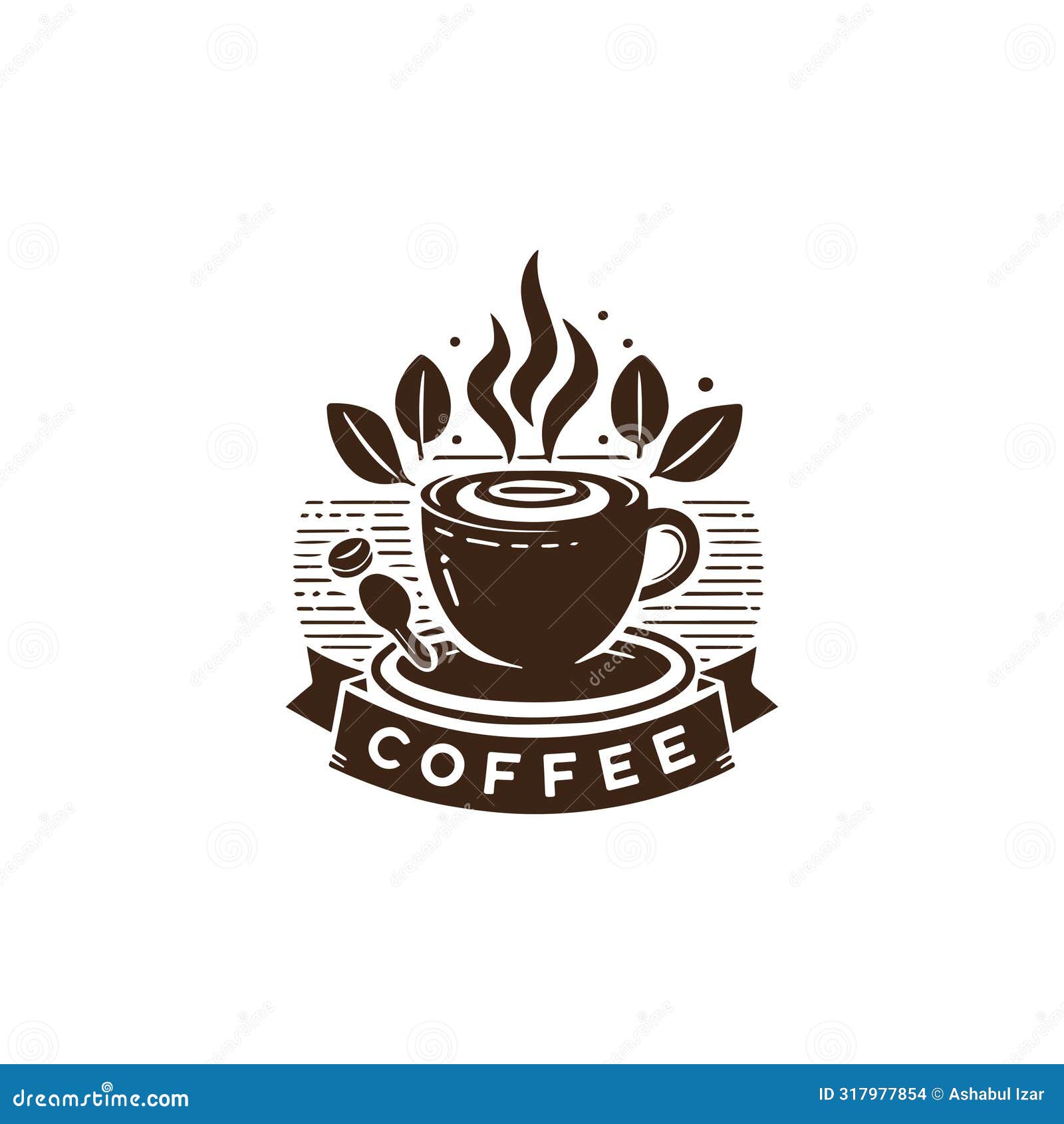 Retro Coffee Shop Logo Design 19 Stock Vector - Illustration of label ...