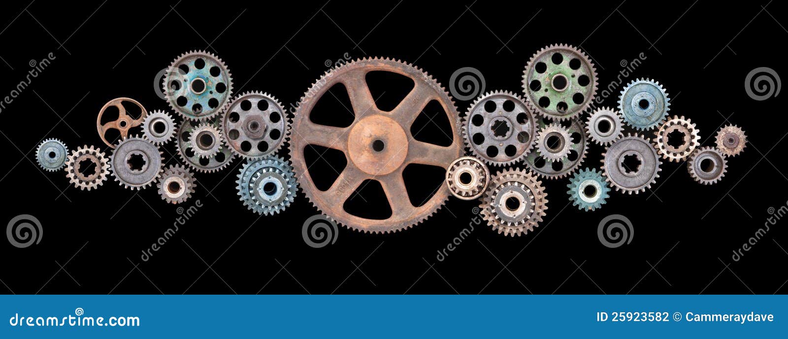 Retro Cogs Gears Technology Stock Photo - Image of abstract, connected ...