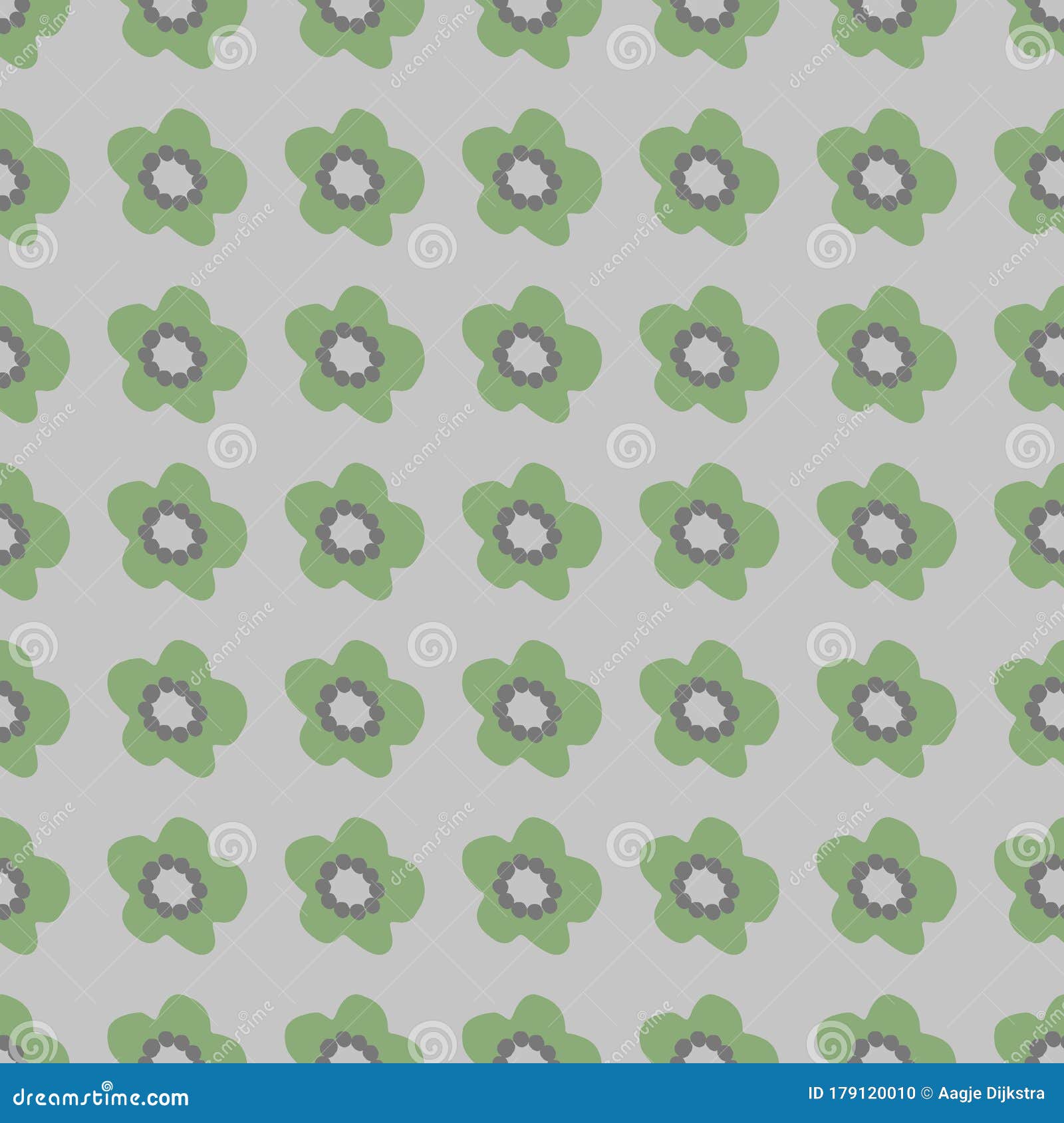 Retro Color Flower Repeat Pattern Print Background Design Stock Vector ...