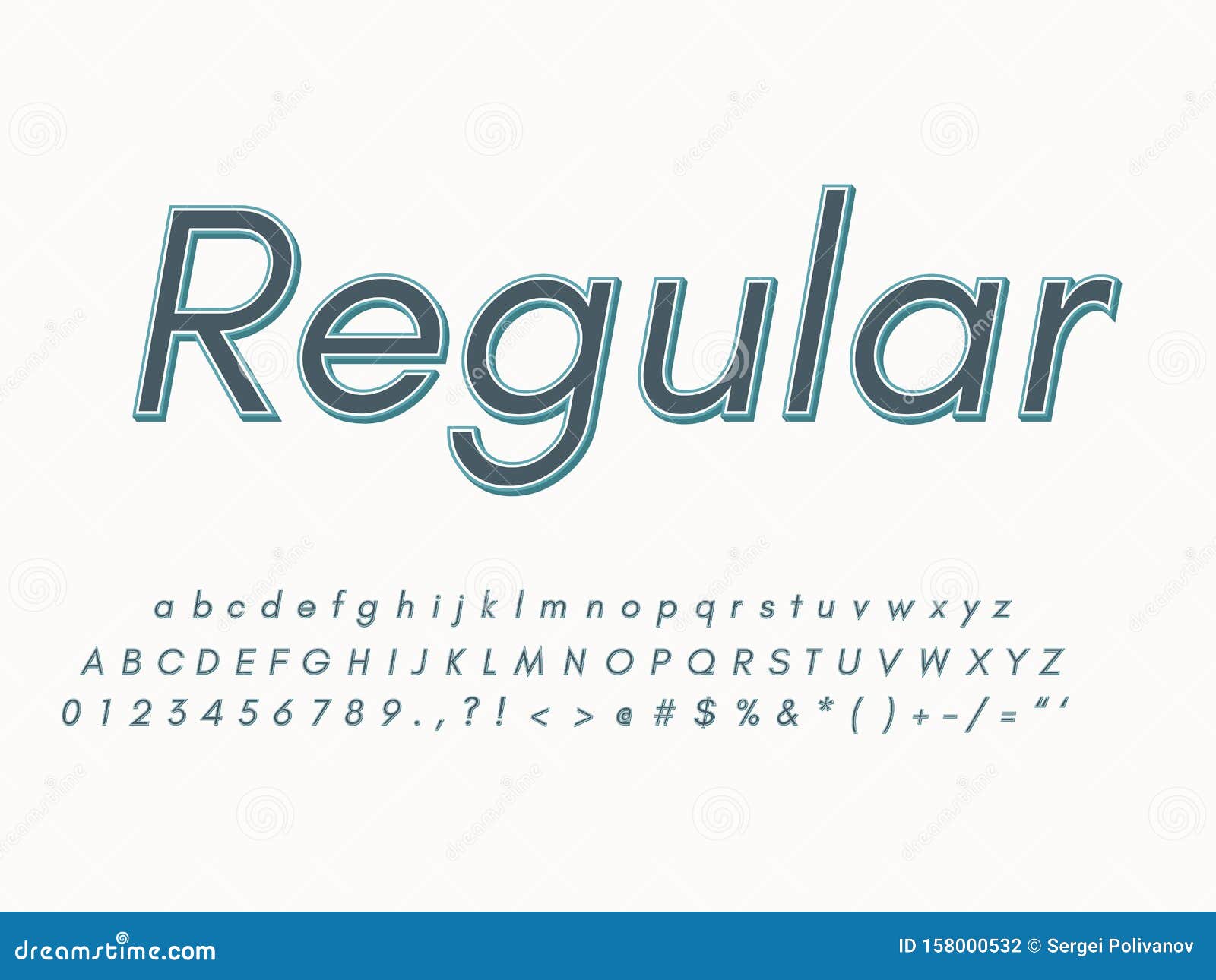 Retro Font and Alphabet. Stock Vector Illustration Stock Vector ...