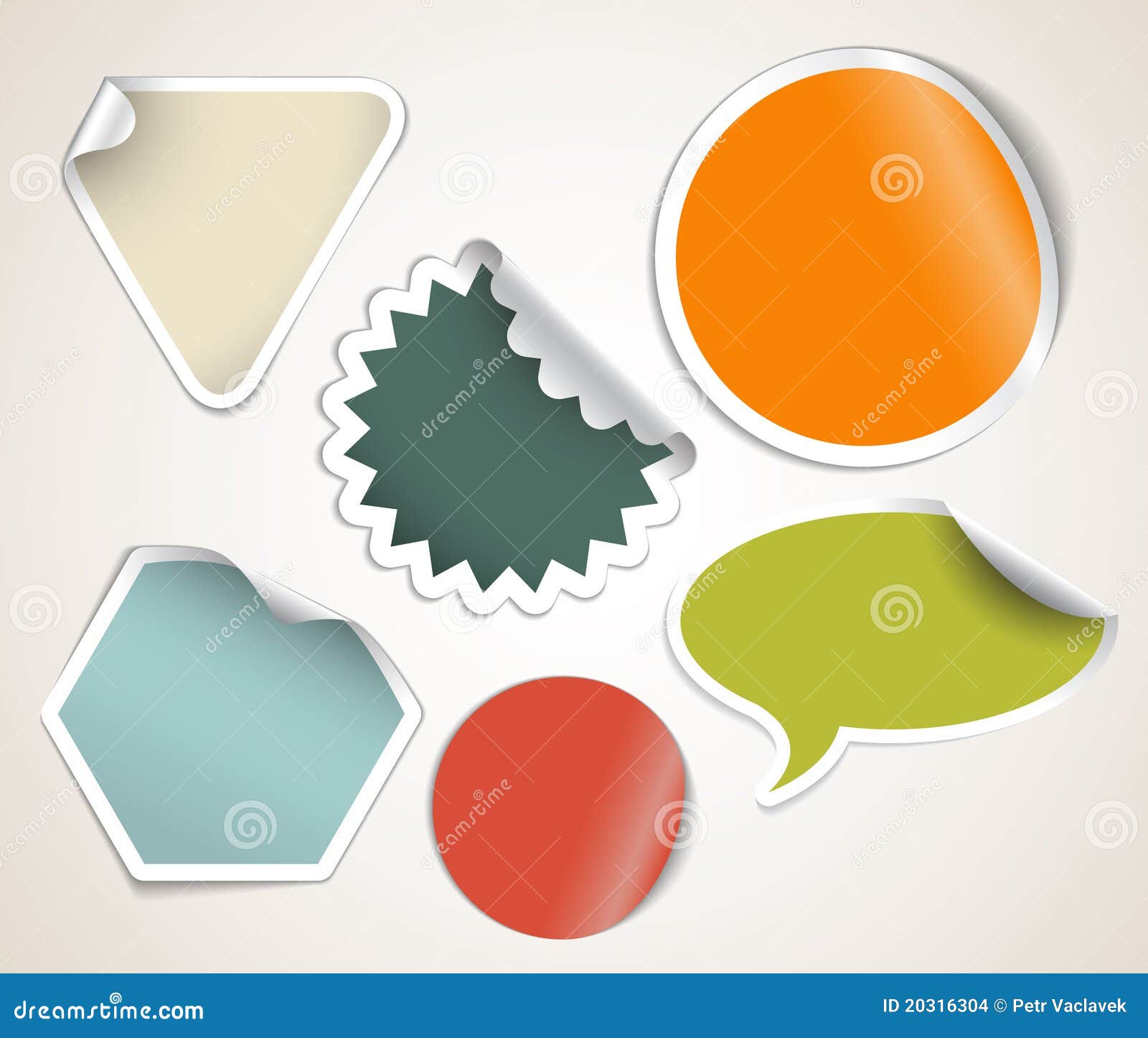 Retro Colored Labels Badges and Stickers Stock Illustration ...