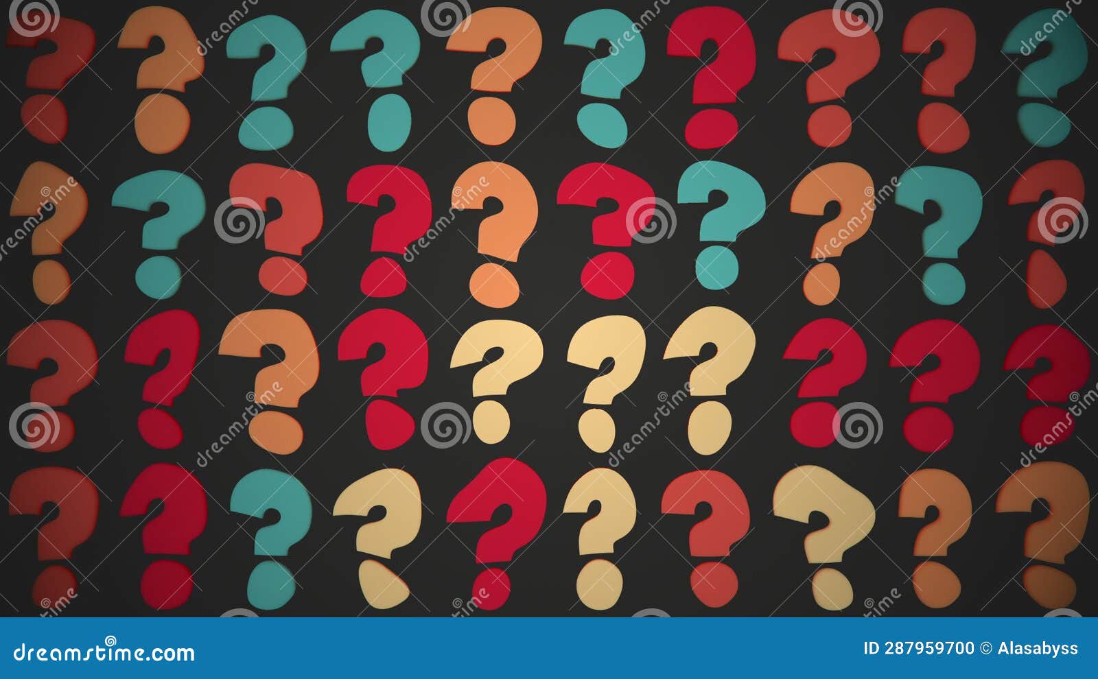 Retro Colorful Question Marks Pattern Background Stock Footage - Video ...