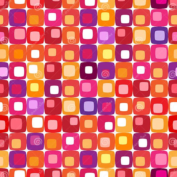 Retro Colorful Square Pattern Stock Vector - Illustration of vintage ...