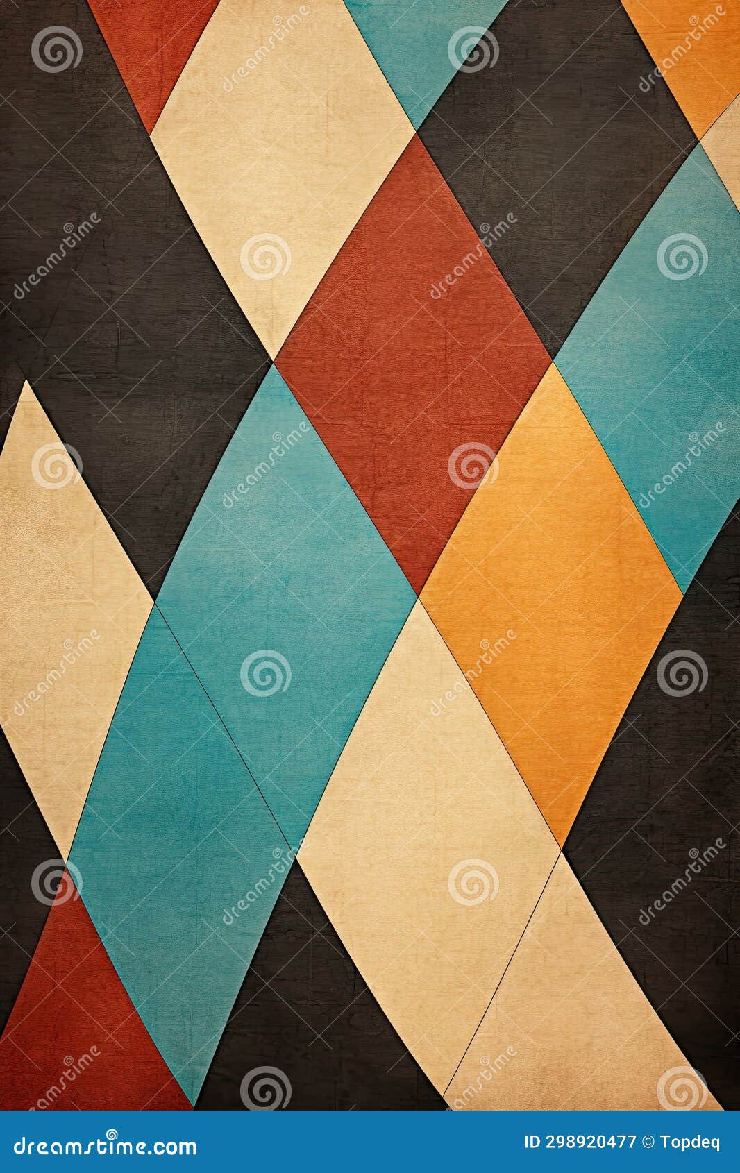 Retro Colors Abstract Vertical Checkerboard Pattern Grainy Texture ...