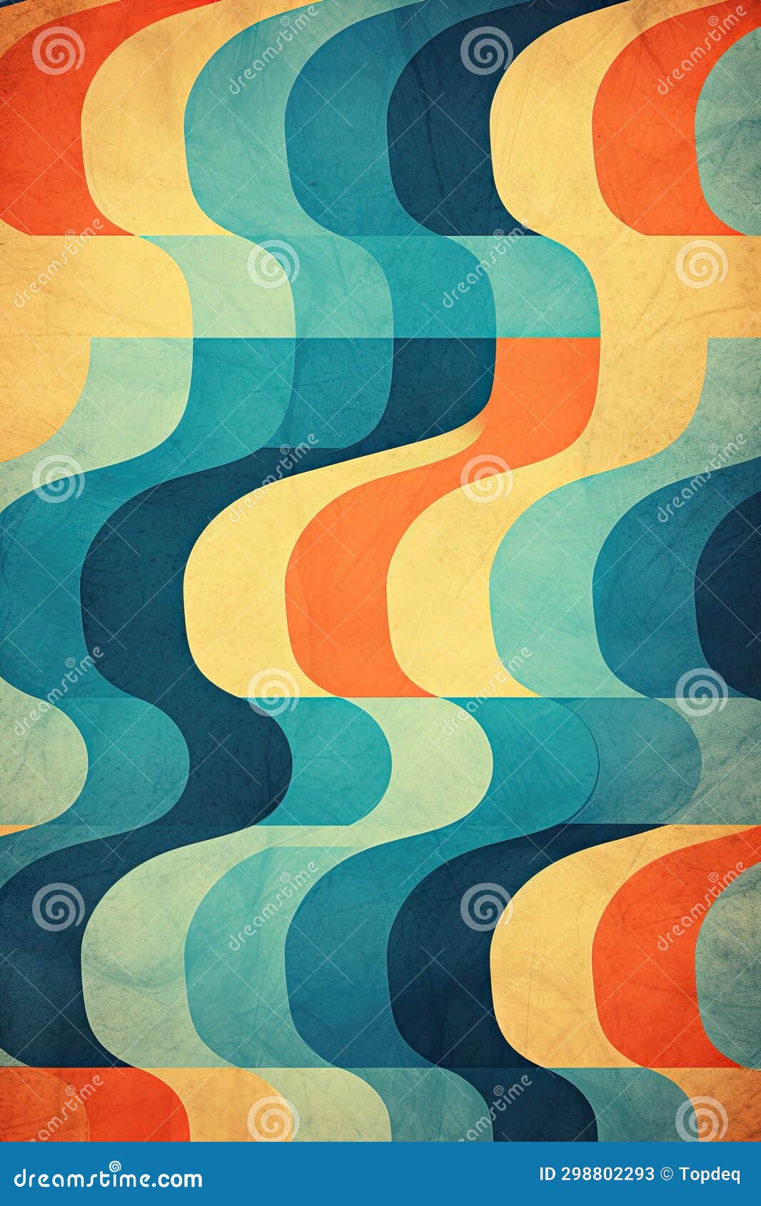 Retro Colors Abstract Vertical Wavy Pattern Grainy Texture Background ...