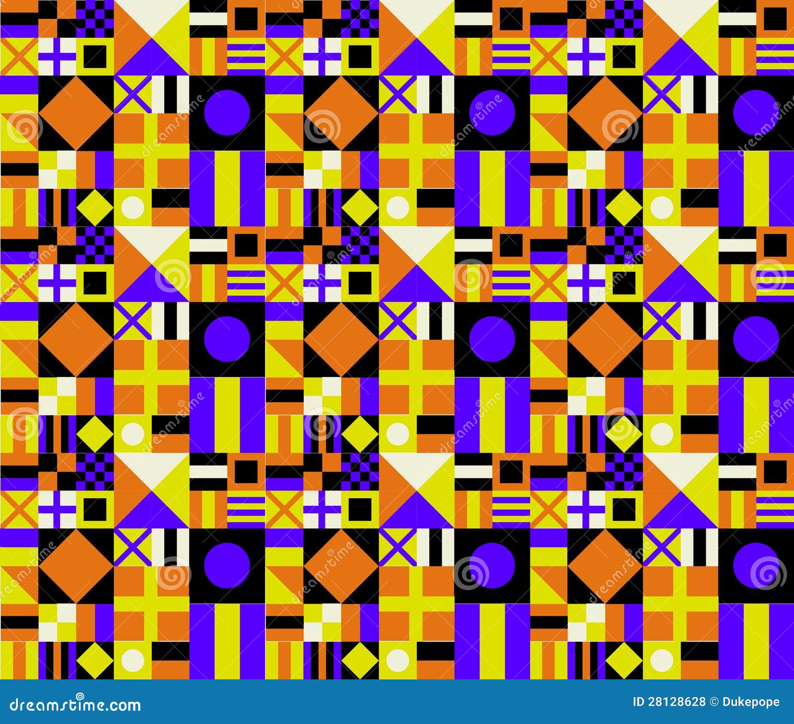 Retro Colors Geometric Pattern Stock Vector - Illustration of element ...