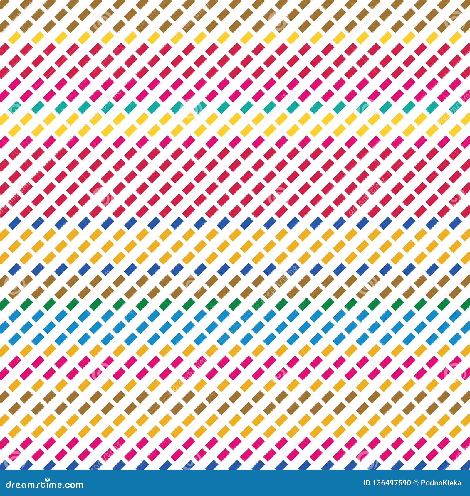 Retro Colors Plaid Style Dashed Lines Dots Vector Background Texture ...