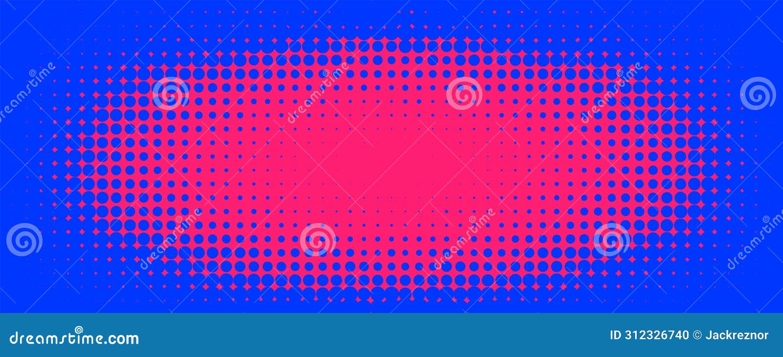 Retro Comic Background Raster Gradient Halftone. Red and Blue Comics ...