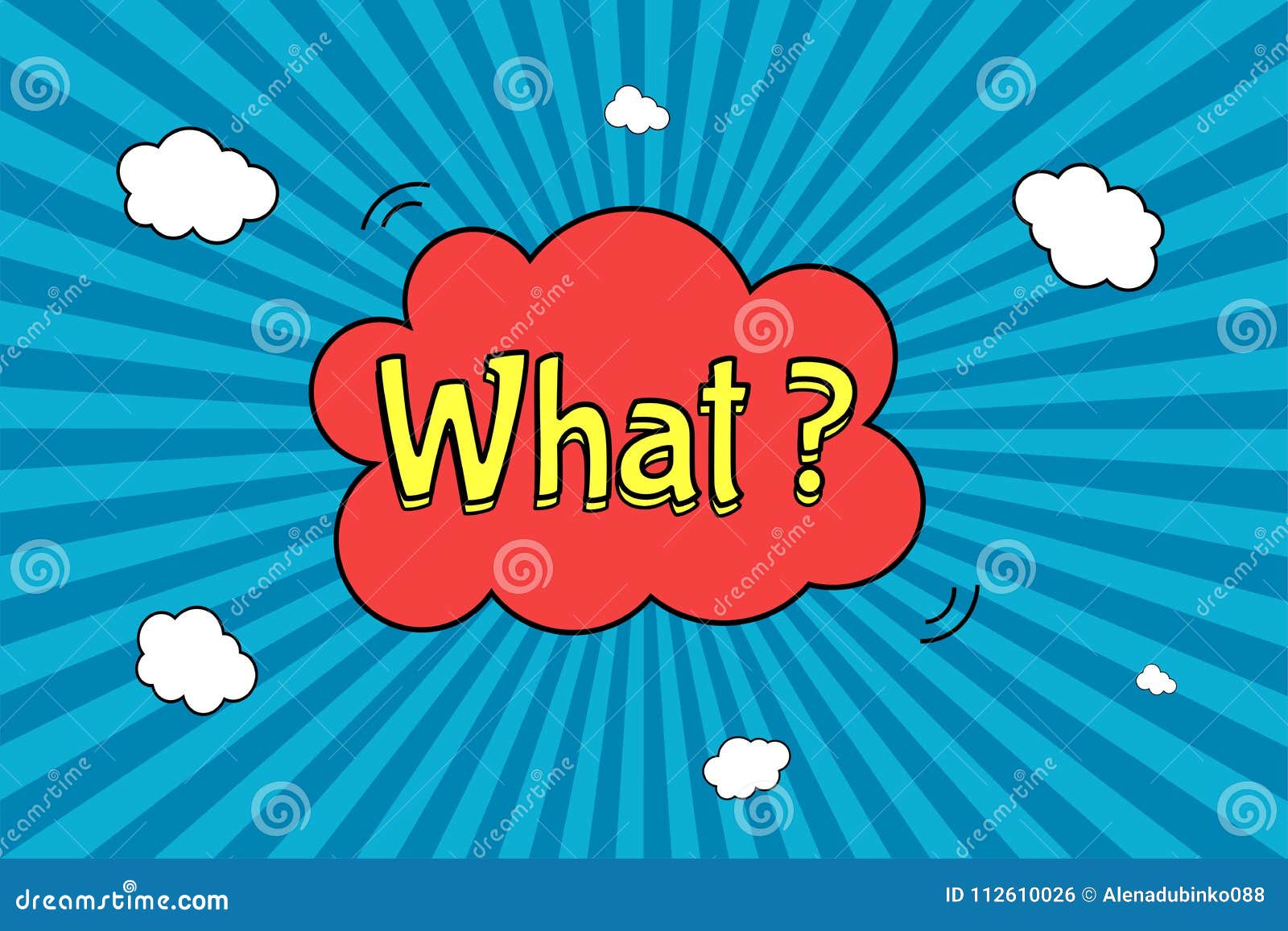 Comic What Happened Vector Illustration | CartoonDealer.com #79779210