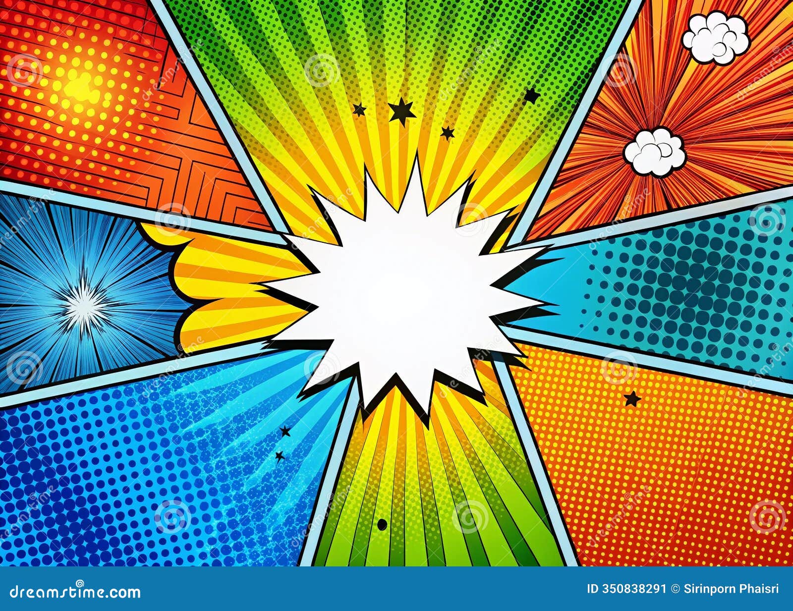 Retro Comic Strip Backgrounds Vibrant Vintage Illustrations for Graphic Design Web and Print ...