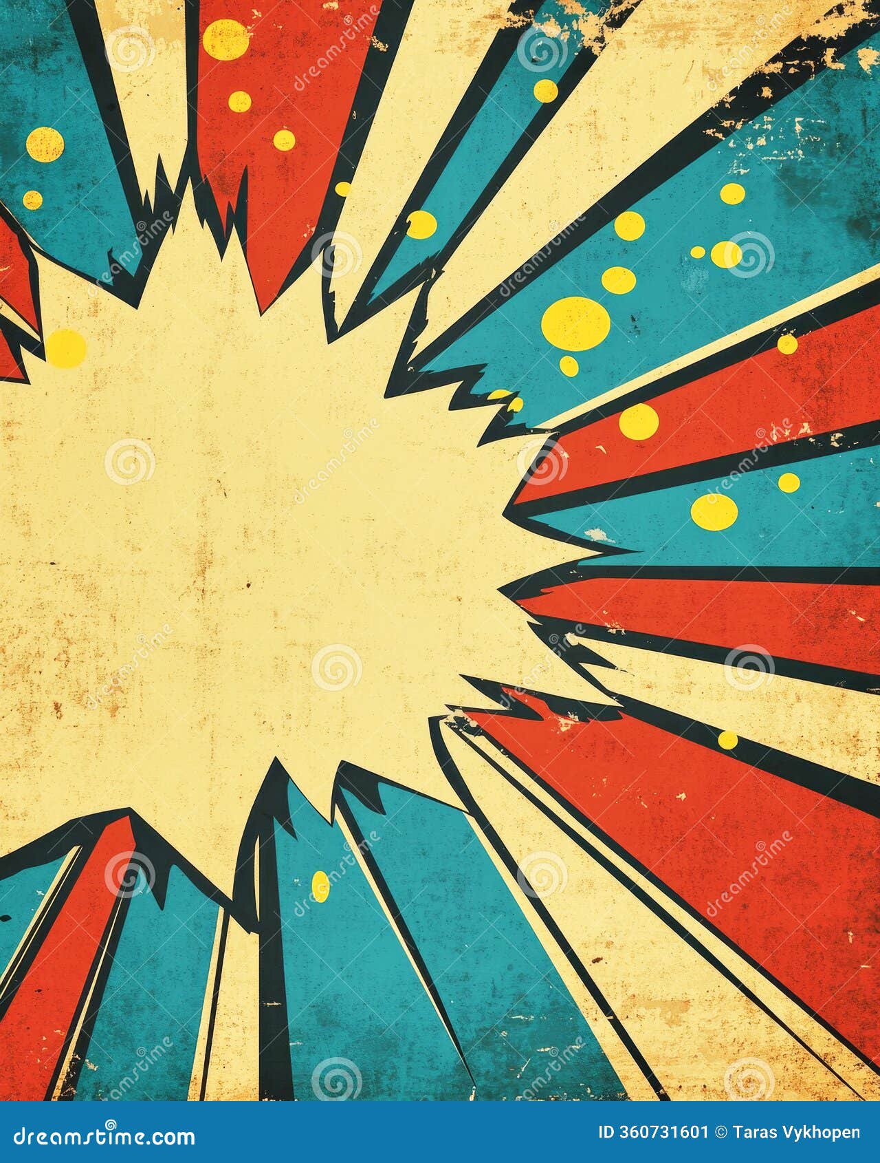 Retro Comic-style Poster Design Featuring Playful Graphics and Aged ...