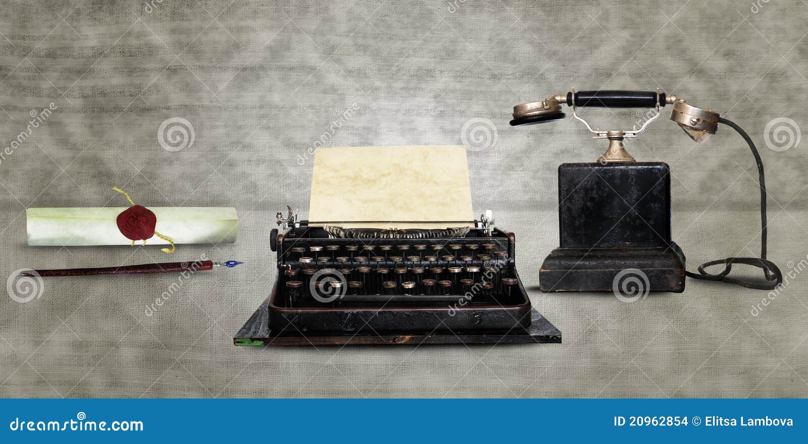 Retro communication stock photo. Image of 1930, typewriter - 20962854