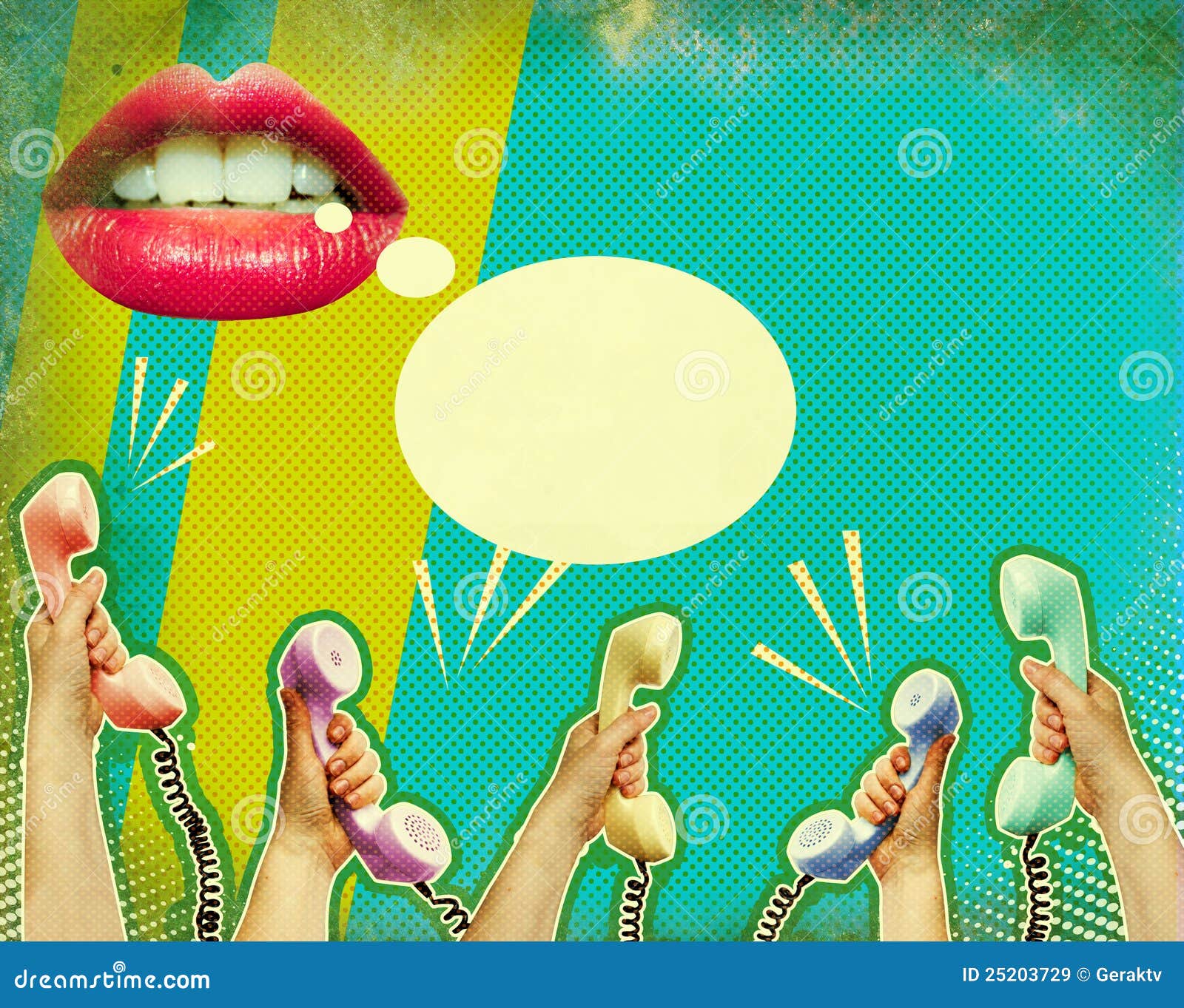 Retro Communication Poster Royalty Free Stock Images - Image: 25203729