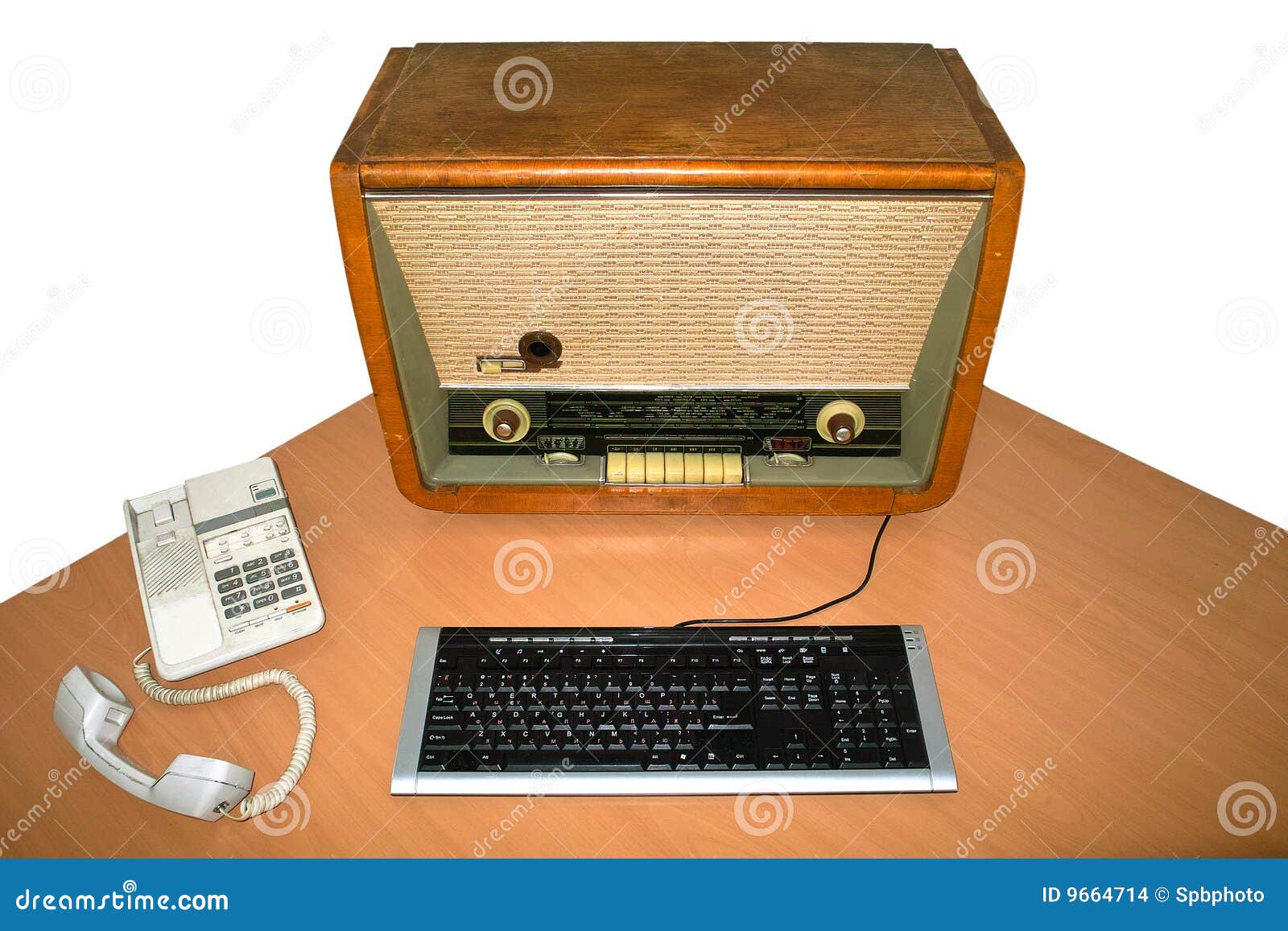 Retro computer stock photo. Image of audio, answer, button - 9664714