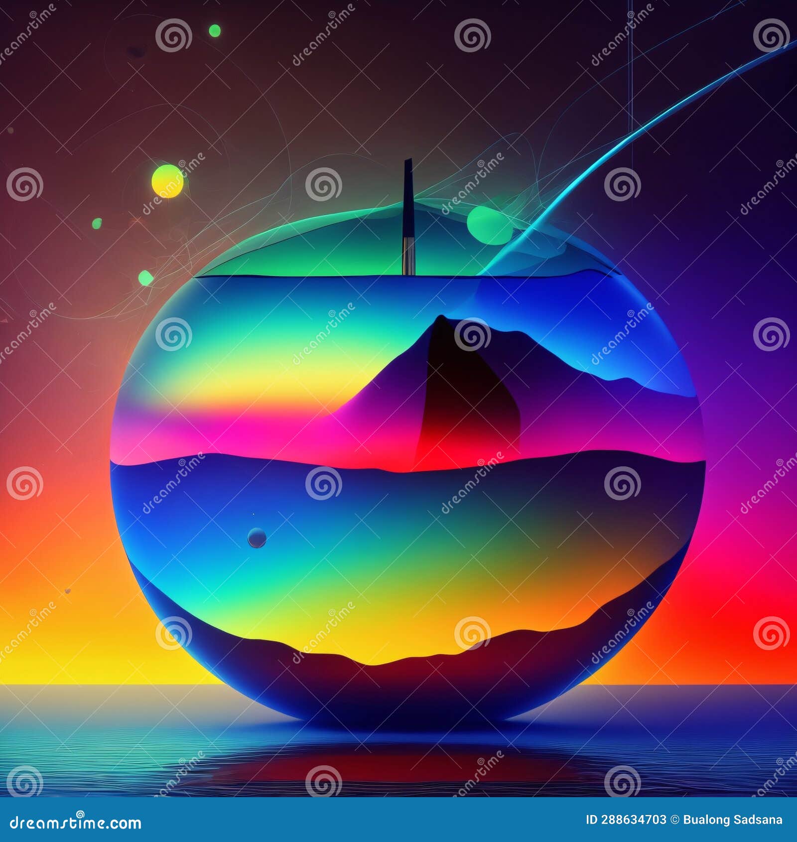 Retro Computer on Blue Background Stock Illustration - Illustration of ...