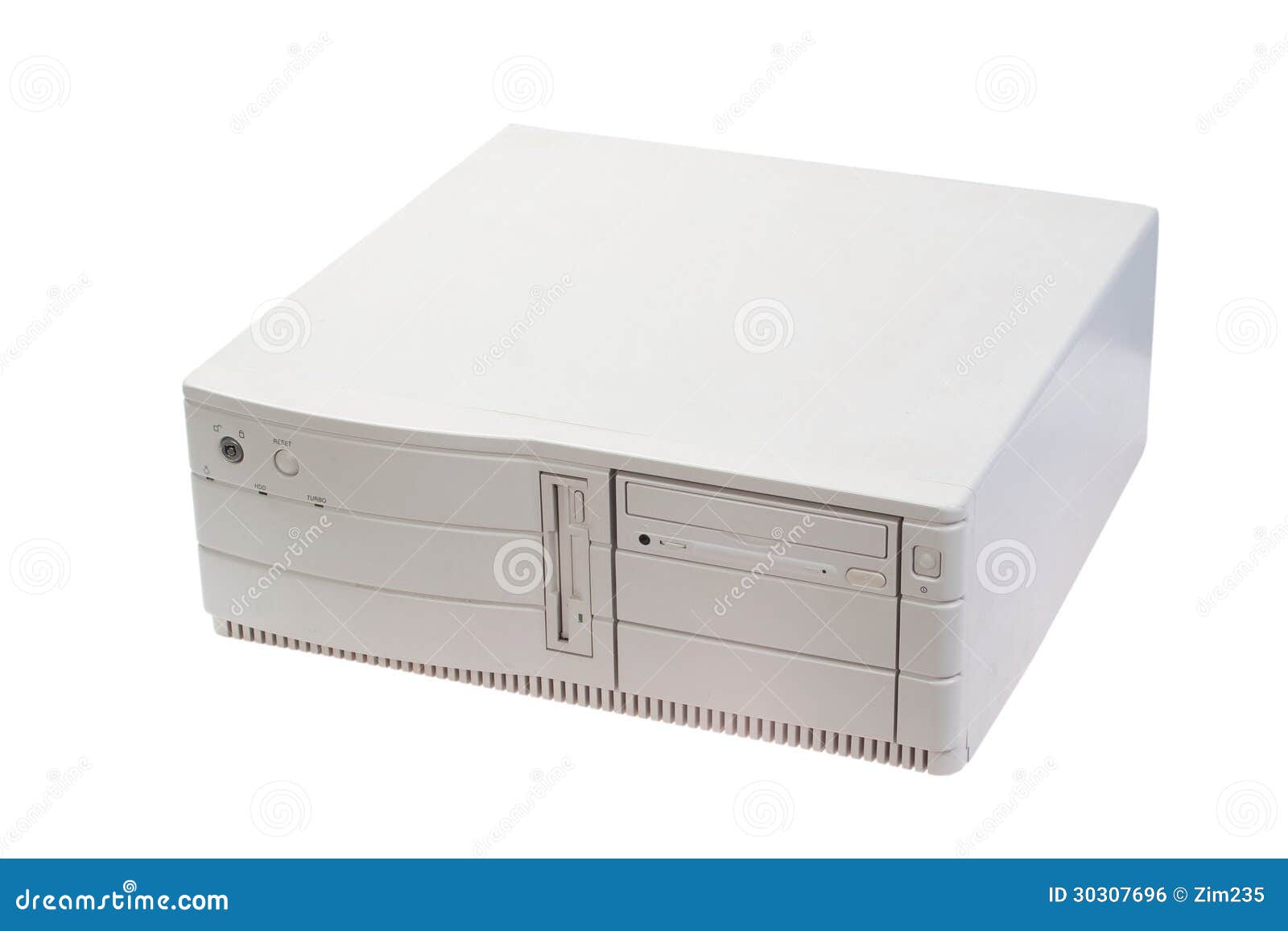 Retro computer case stock photo. Image of center, case - 30307696