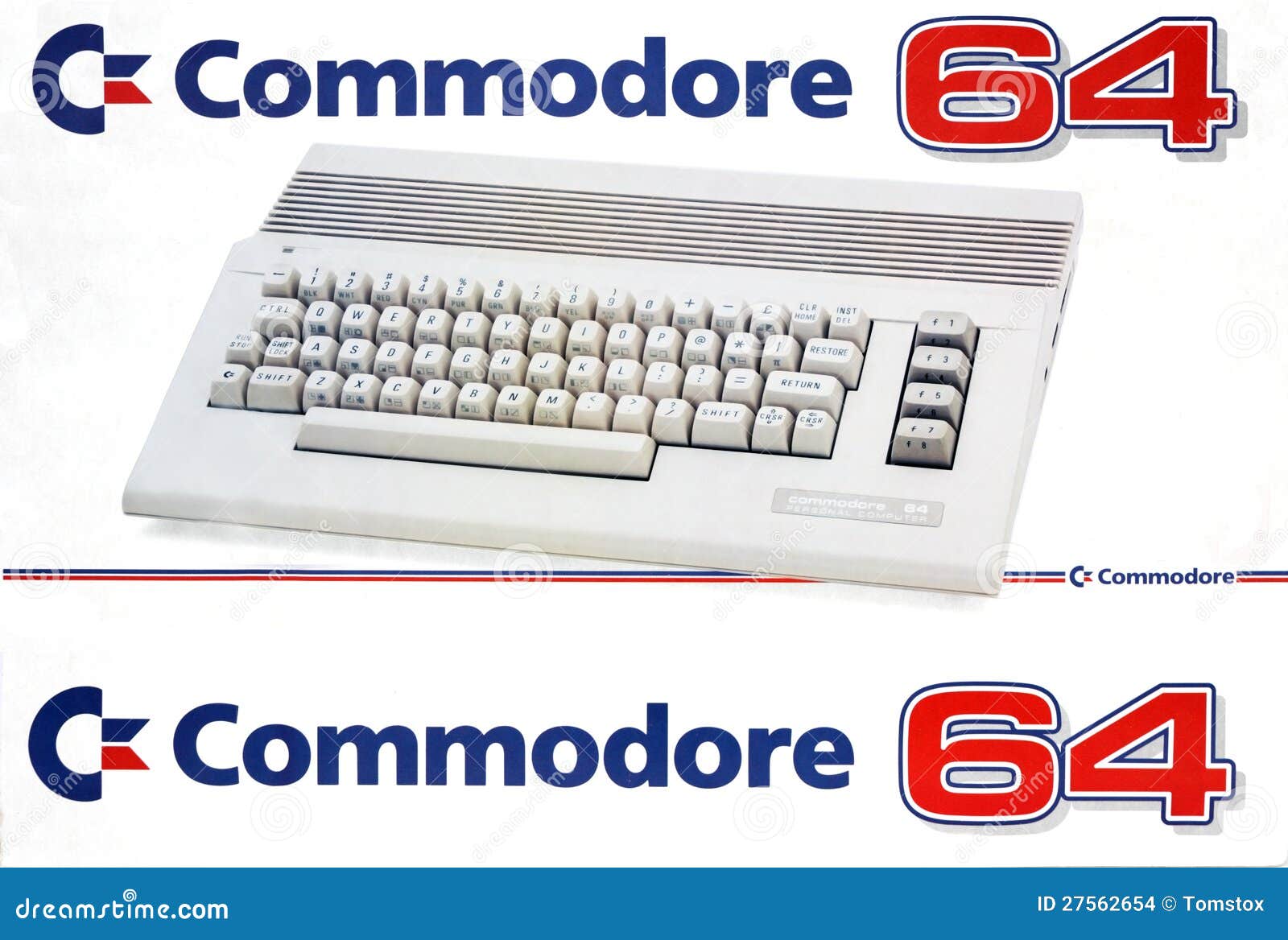 Retro Computer Commodore 64 Editorial Stock Image - Image of 1980s ...