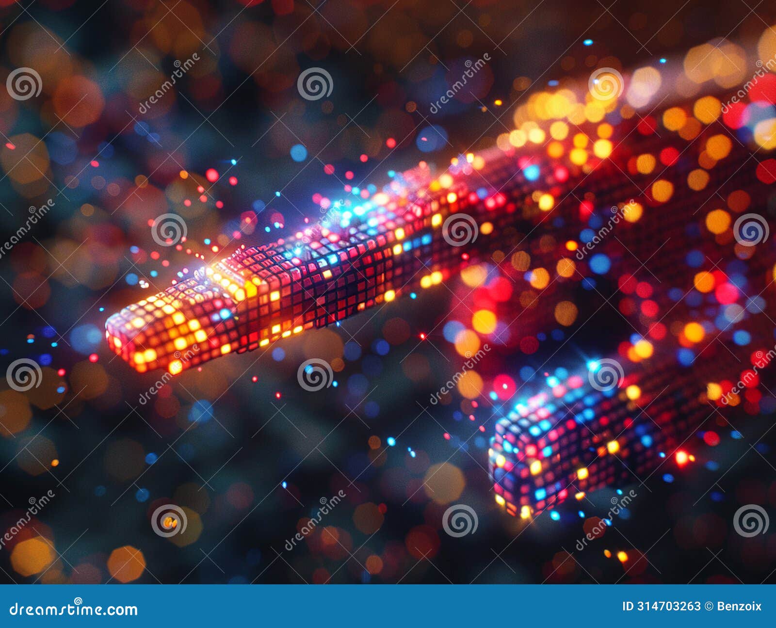 Retro Computer Cursor Icons in Pixelated Form the Pointers Blur into a ...