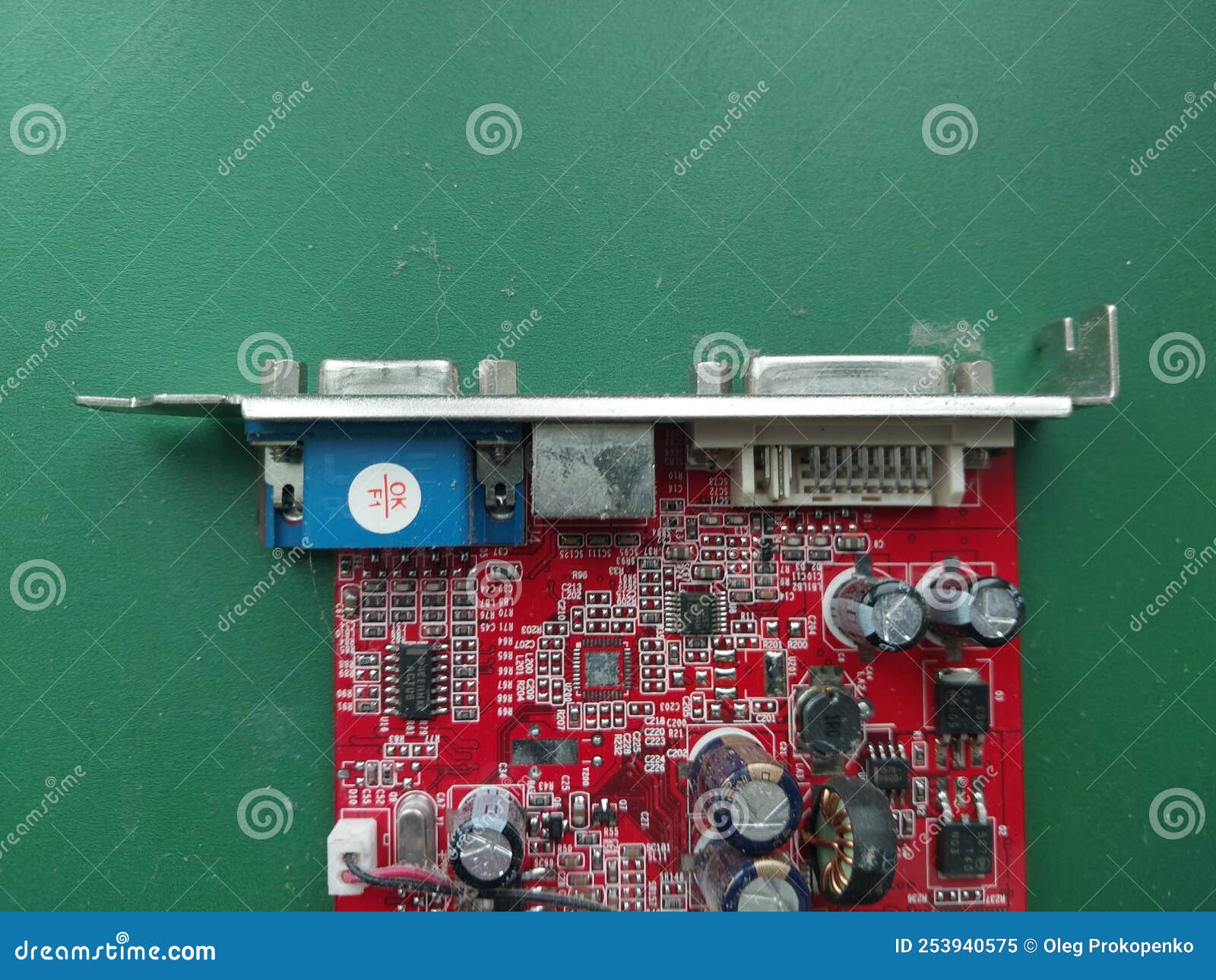 Motherboard And Microcircuits From A Laptop On A White Background ...