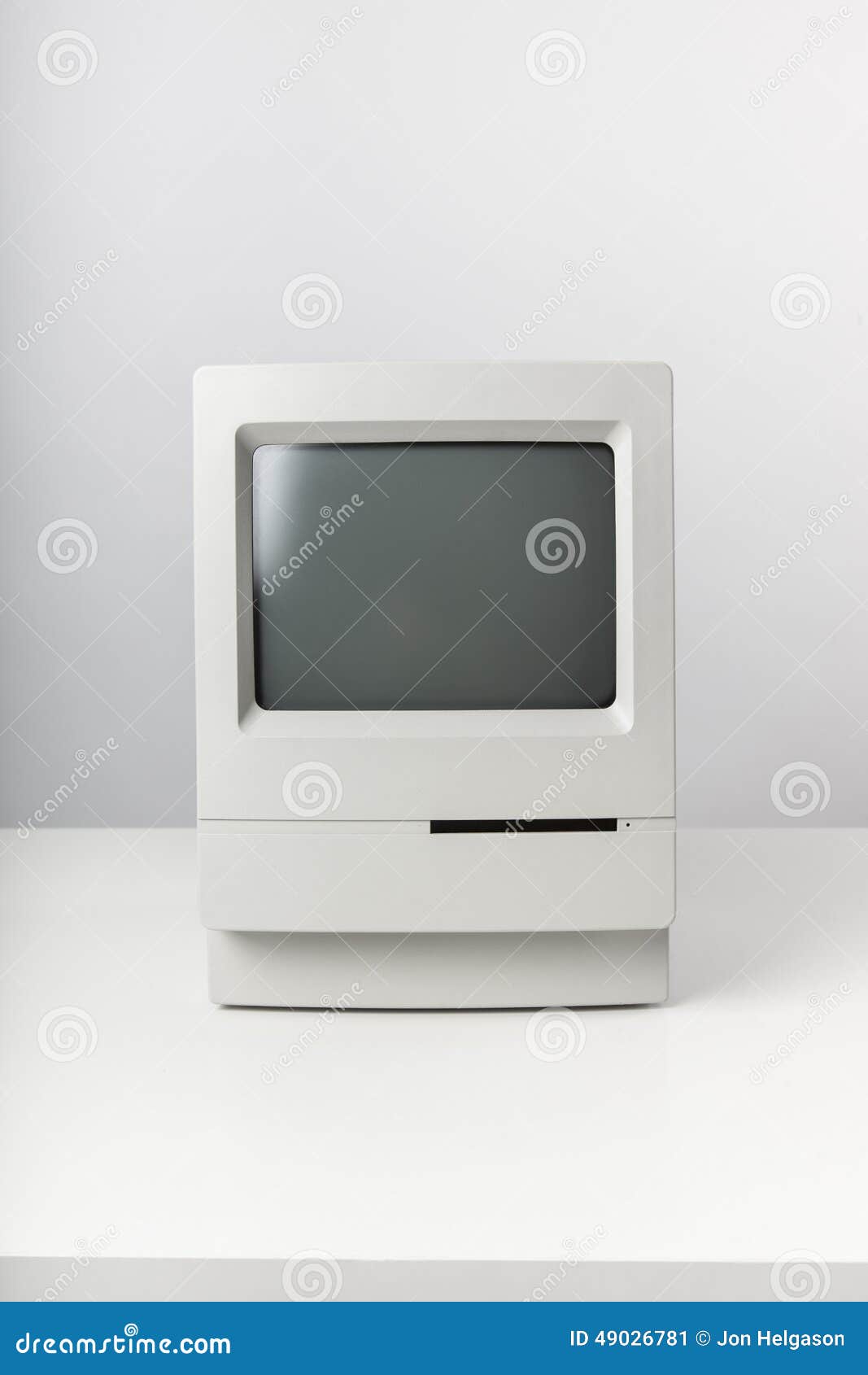 Retro Computer stock image. Image of empty, blank, technology - 49026781