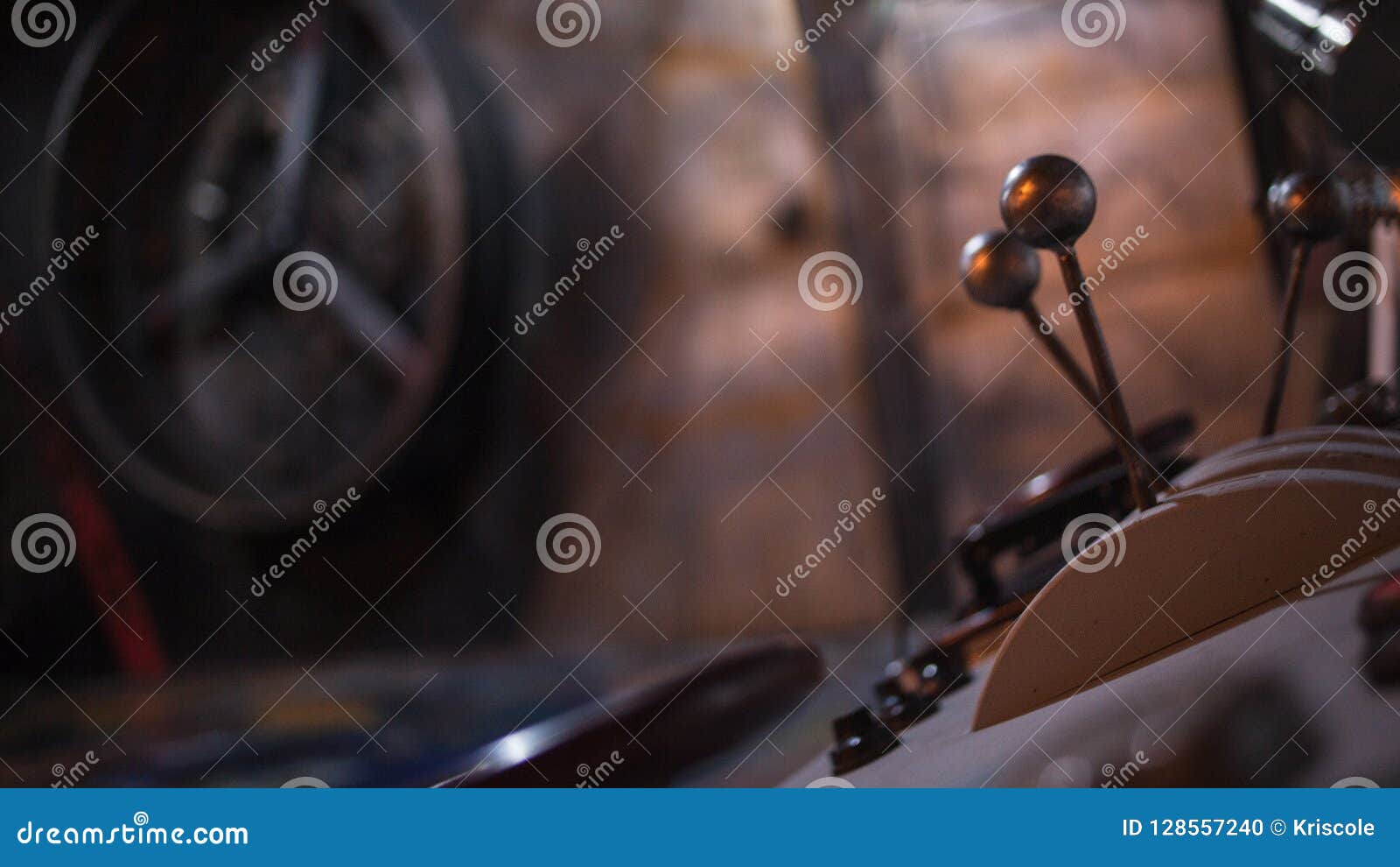 Retro Control Panel, Close-up Levers. Rusty Texture Stock Photo - Image ...