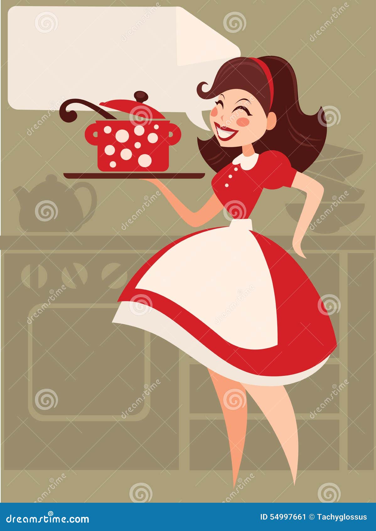 Retro cooking stock vector. Illustration of equipment - 54997661