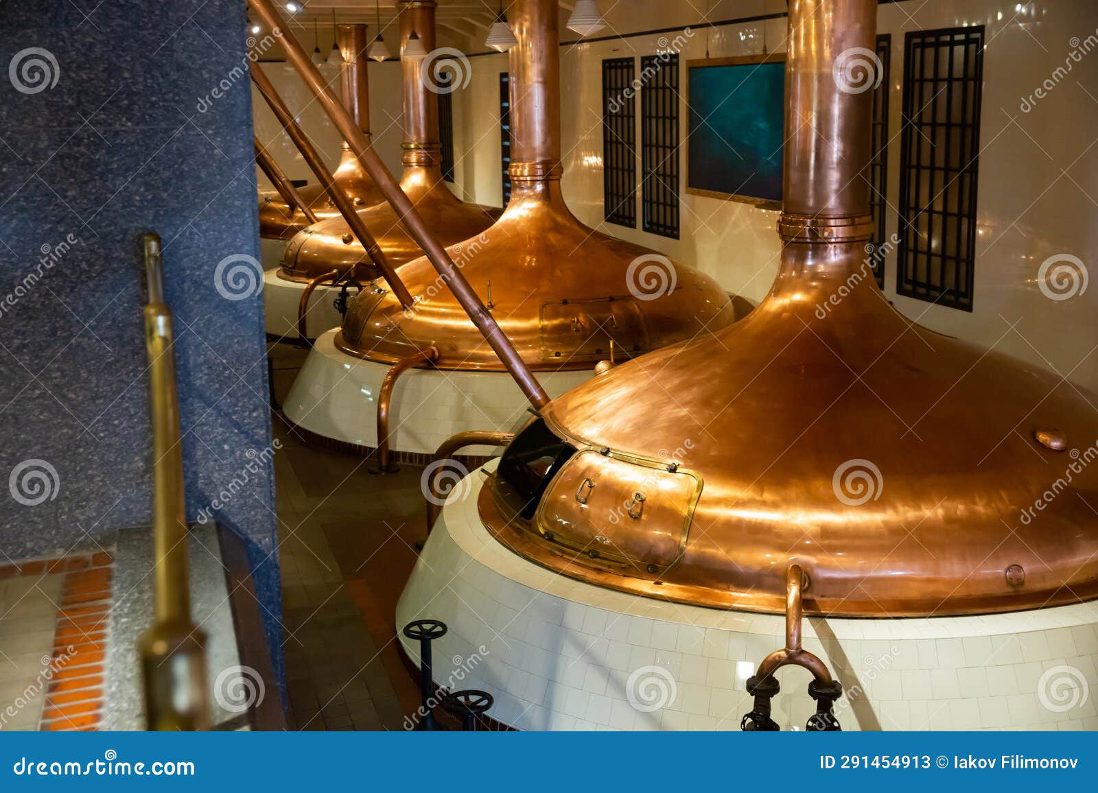 Retro Copper Distillery Tanks Stock Image - Image of container ...