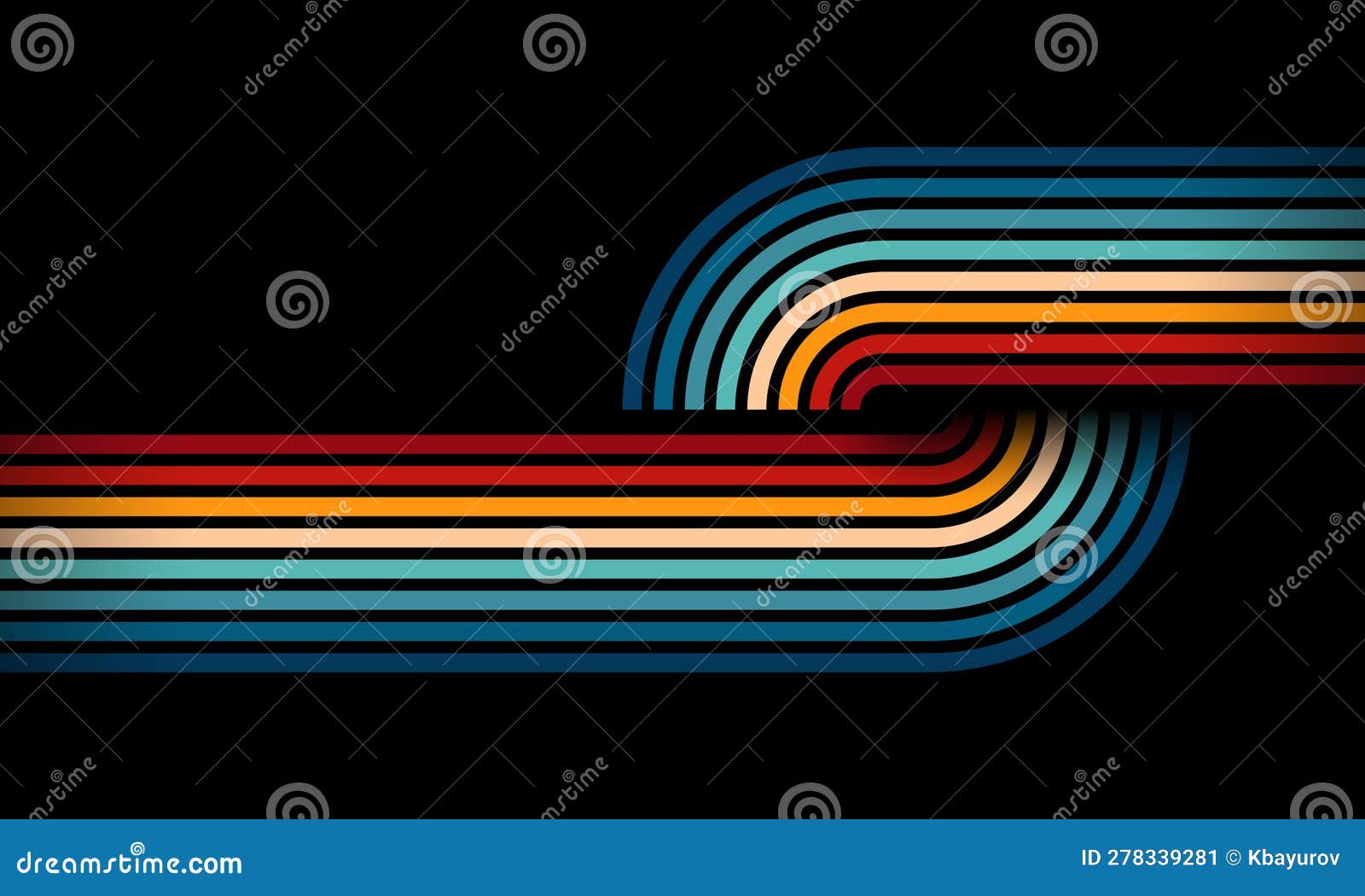 Vintage Striped Backgrounds, Posters, Banner Samples Stock Image ...