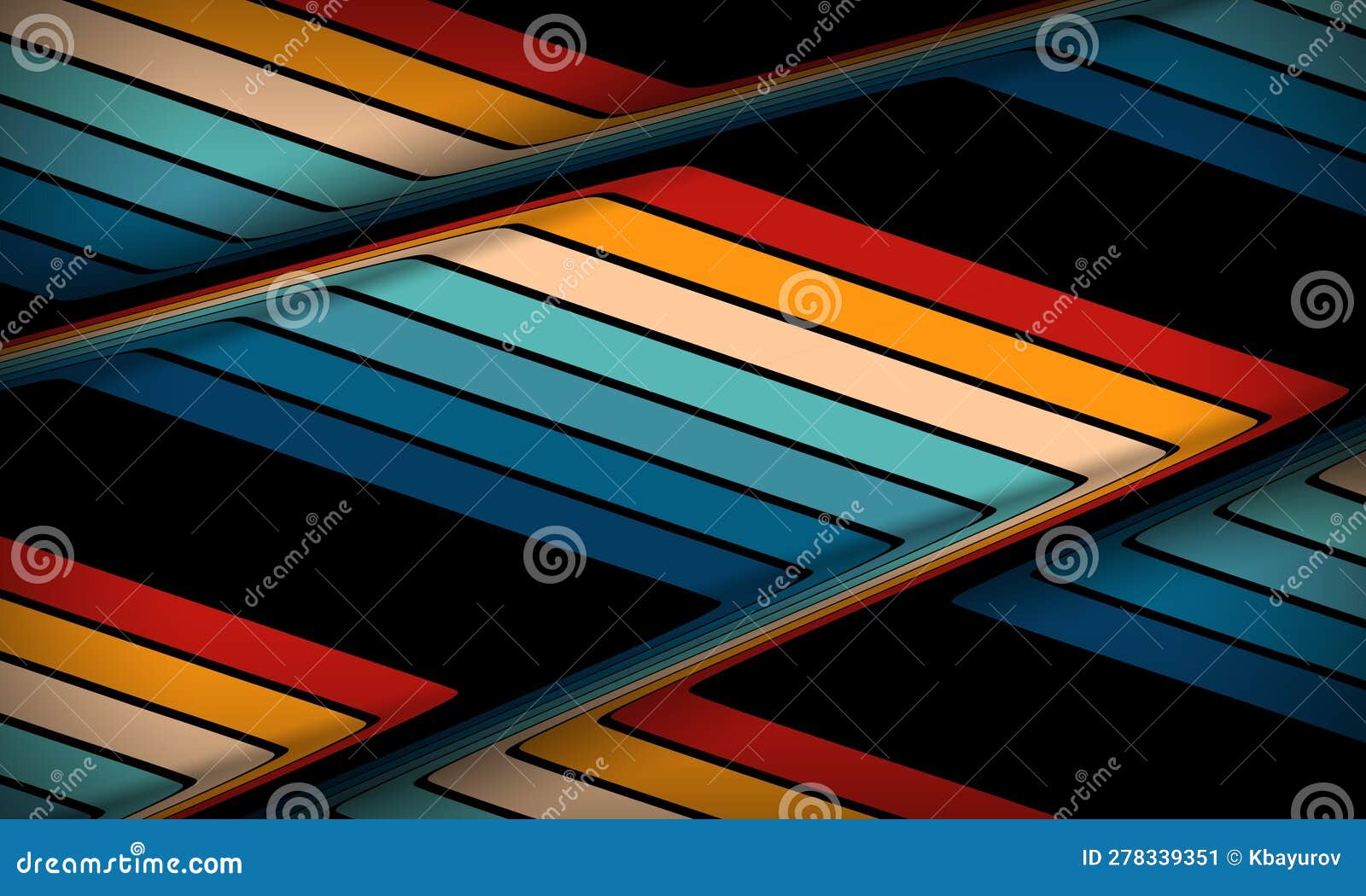 Vintage Striped Backgrounds, Posters, Banner Samples Stock Vector ...