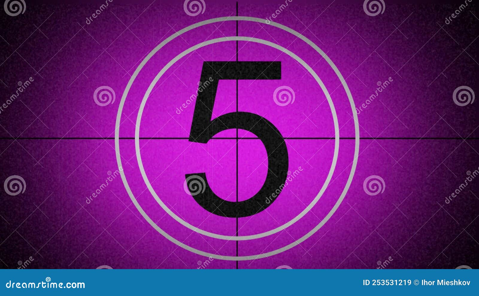 Retro Countdown, Old Movie Countdown, Purple Background Stock Video ...