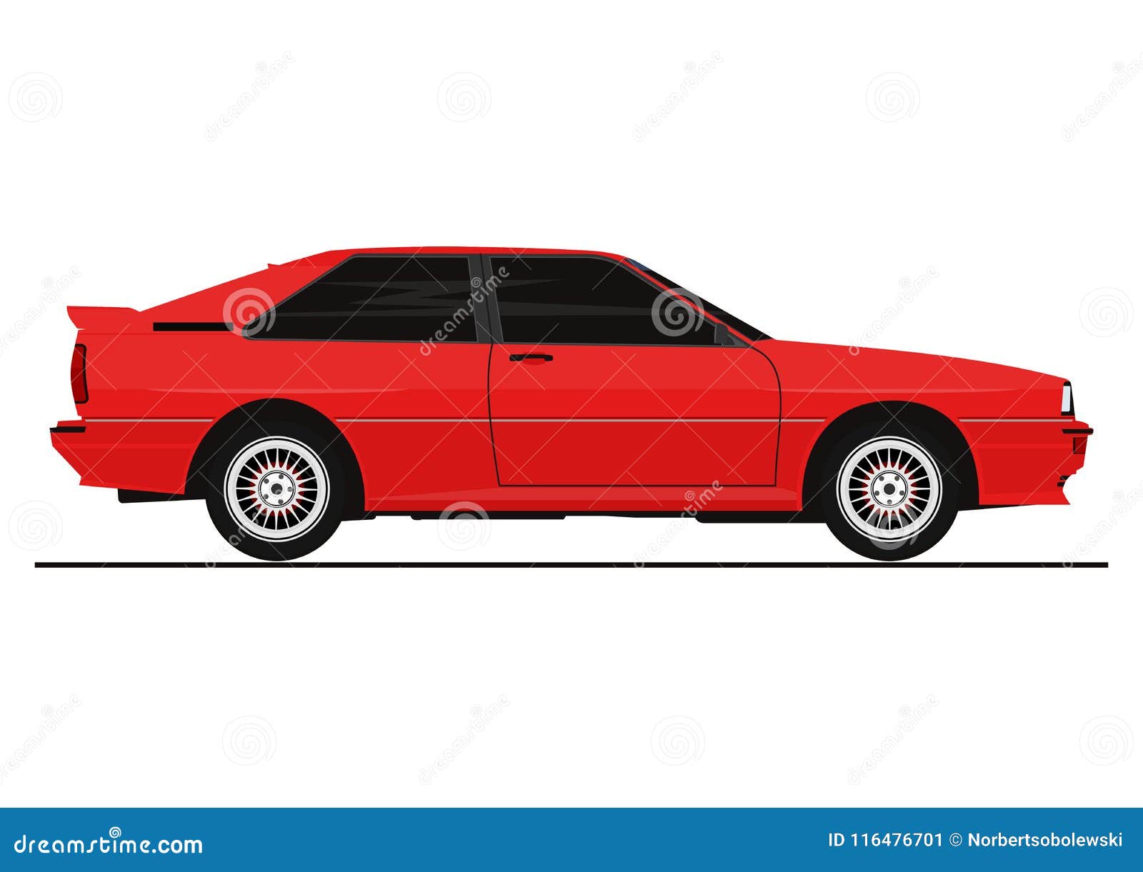Retro coupe stock vector. Illustration of vector, roadster - 116476701