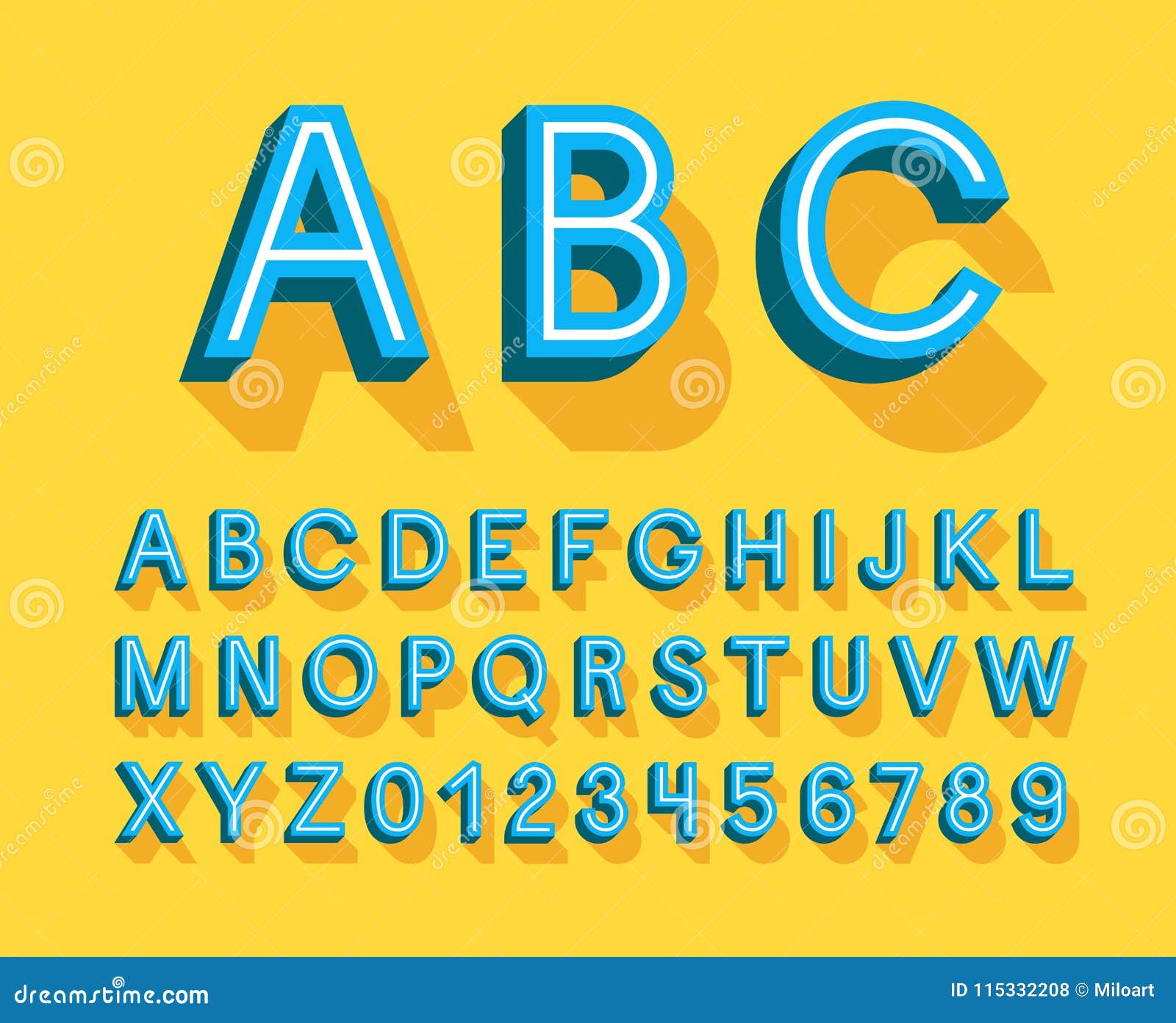 Creative Alphabet Cartoon Vector | CartoonDealer.com #90821141